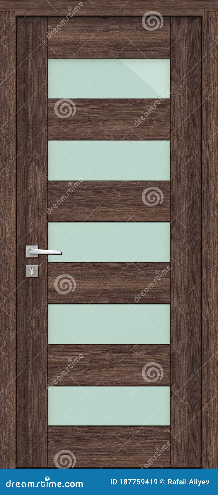 Door Texture, Terra Brown Color For Modern Interior 3D Render. Stock ...