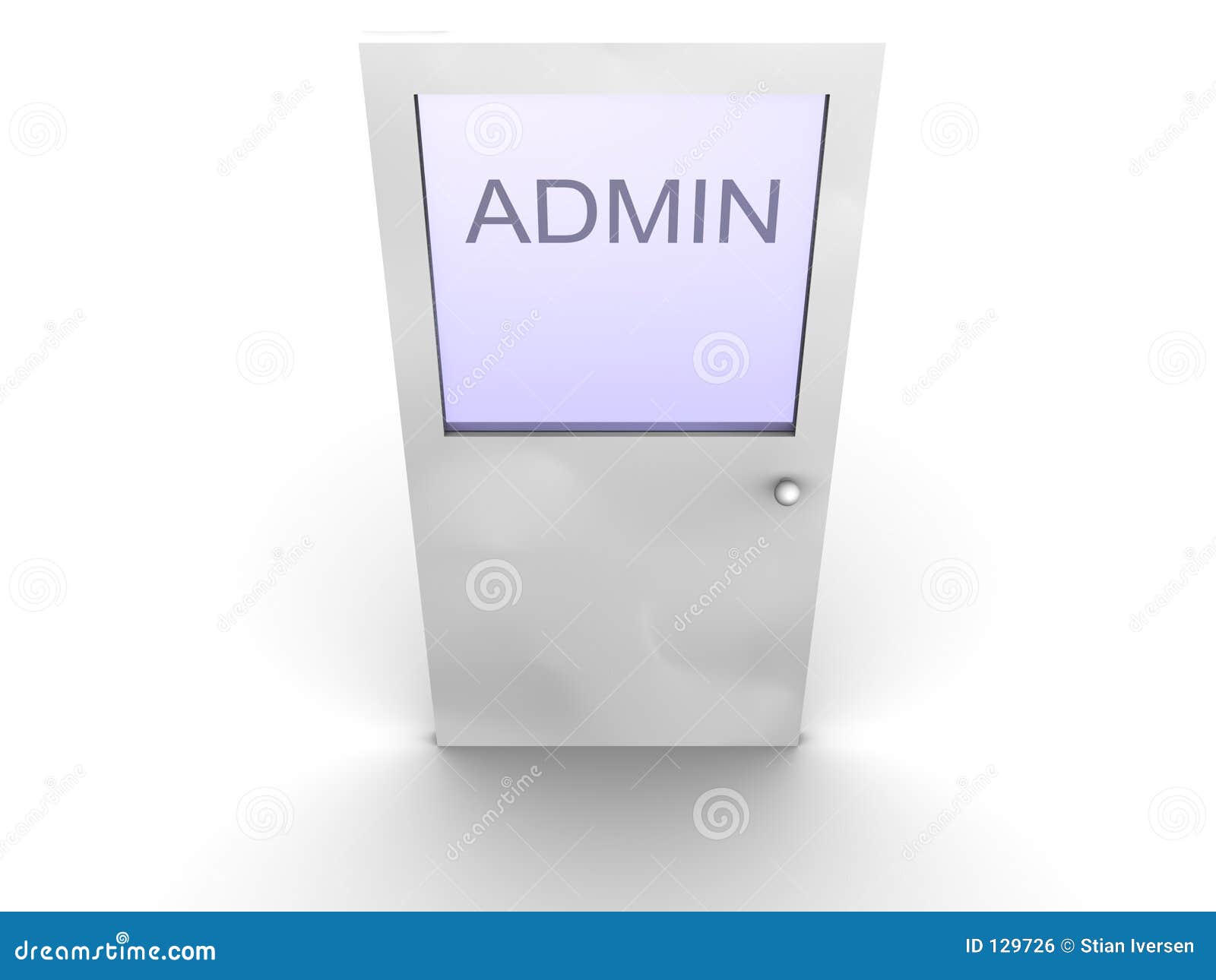 Door to Admin stock illustration. Illustration of inside - 129726