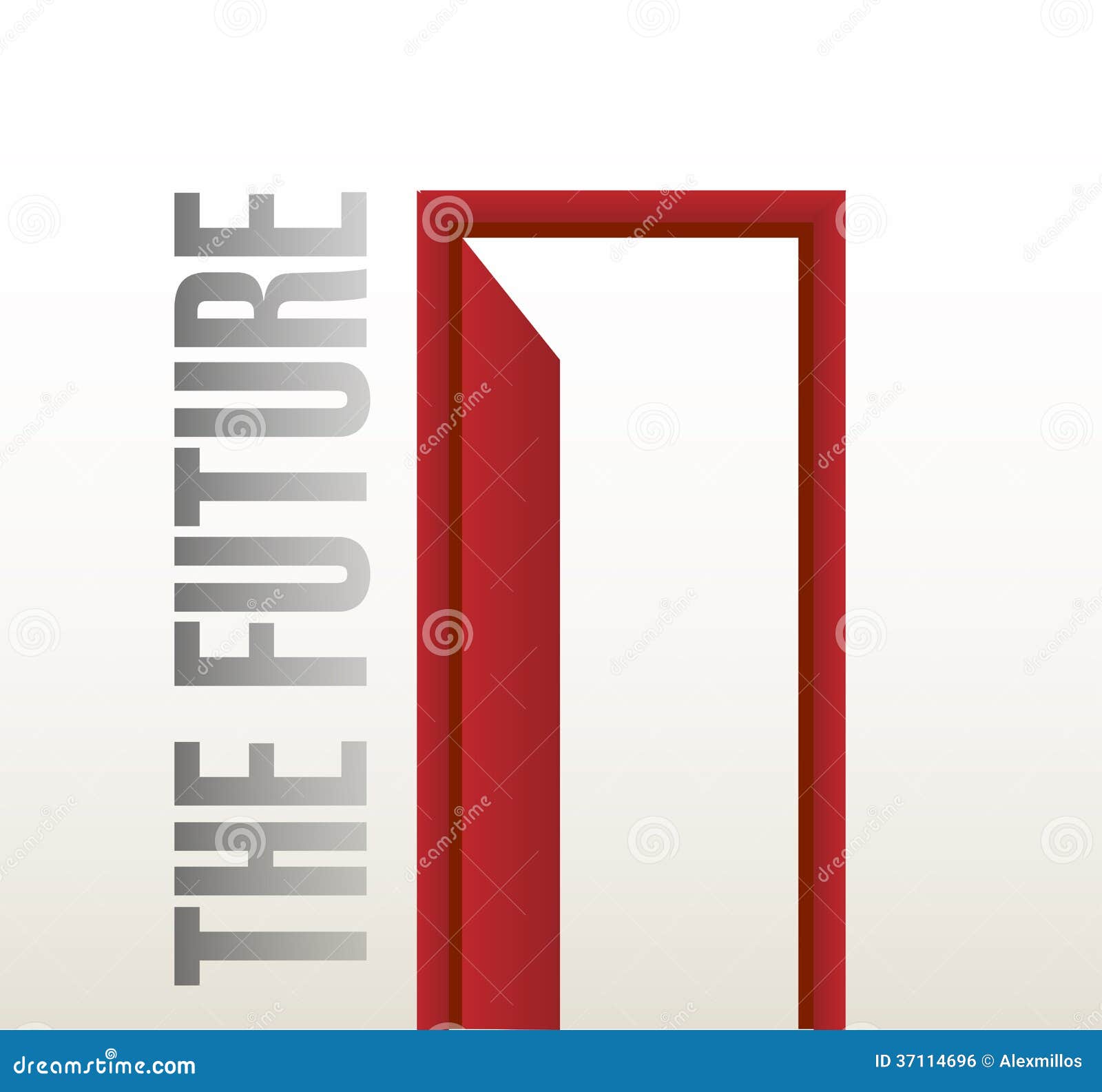 Door To The Future Illustration Design Stock Illustration - Image: 37114696