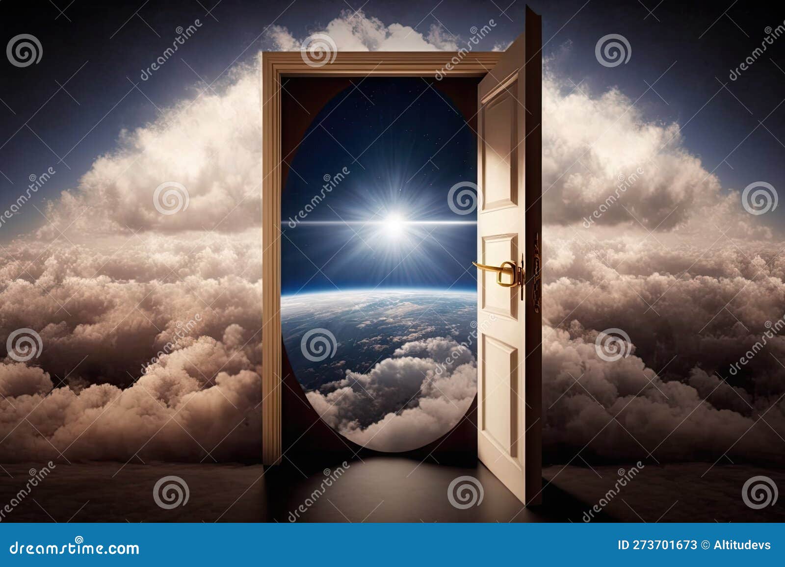 Door To Heaven, with View of the Earth, Showing that Heaven is about ... Door To Heaven, with View of the Earth, Showing that Heaven is about ...