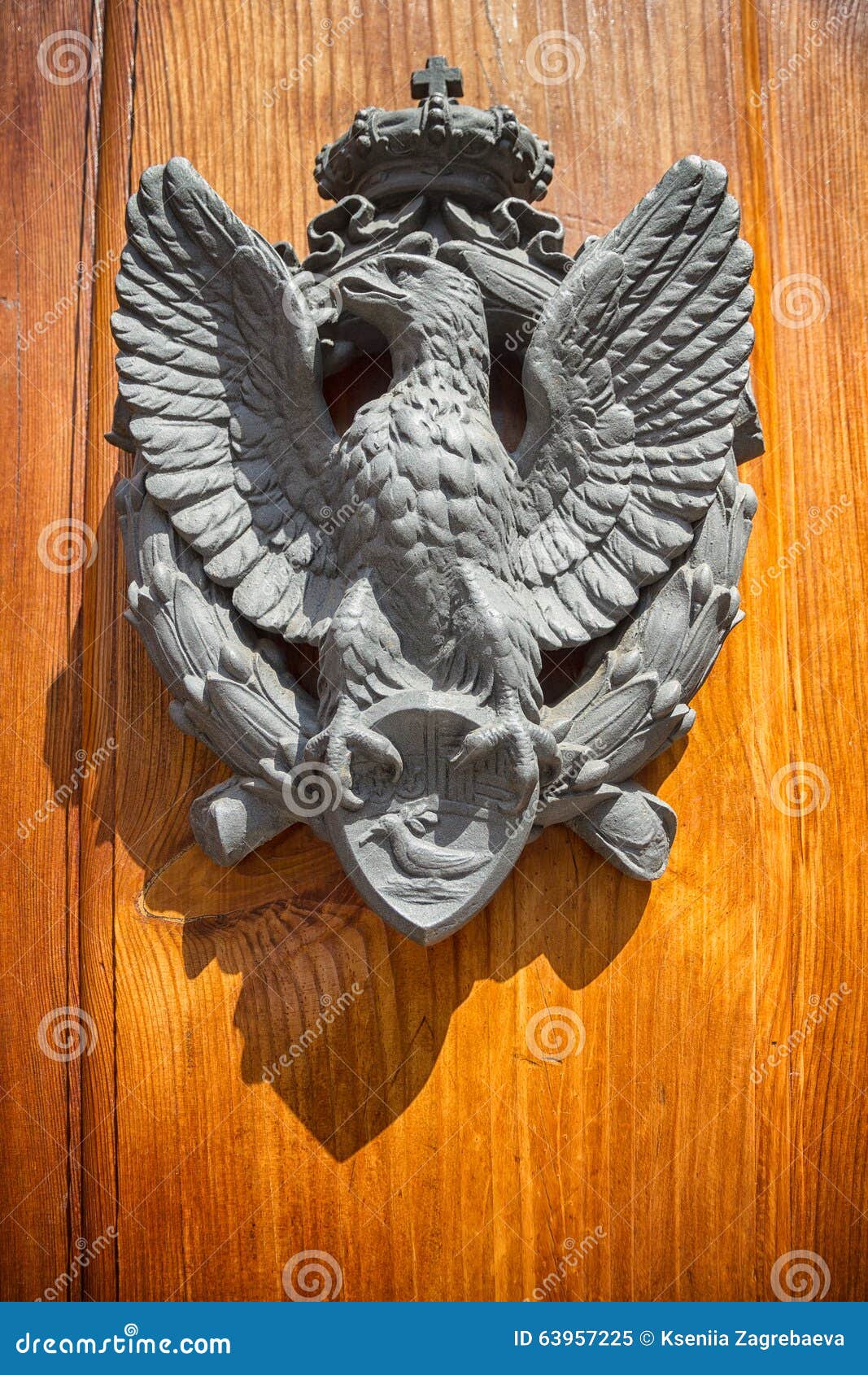 The Door To the House with the Emblem Stock Image - Image of antique ...
