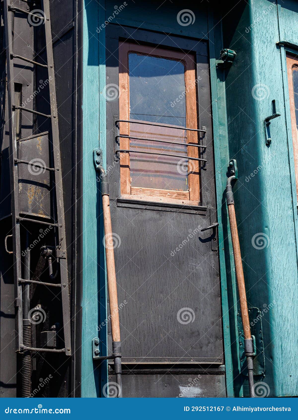 Door to old train carriage stock image. Image of black - 292512167