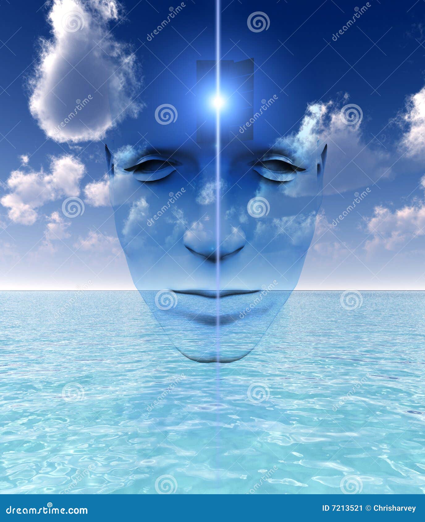 The Door To a Open Mind stock illustration. Illustration of conceptual ...