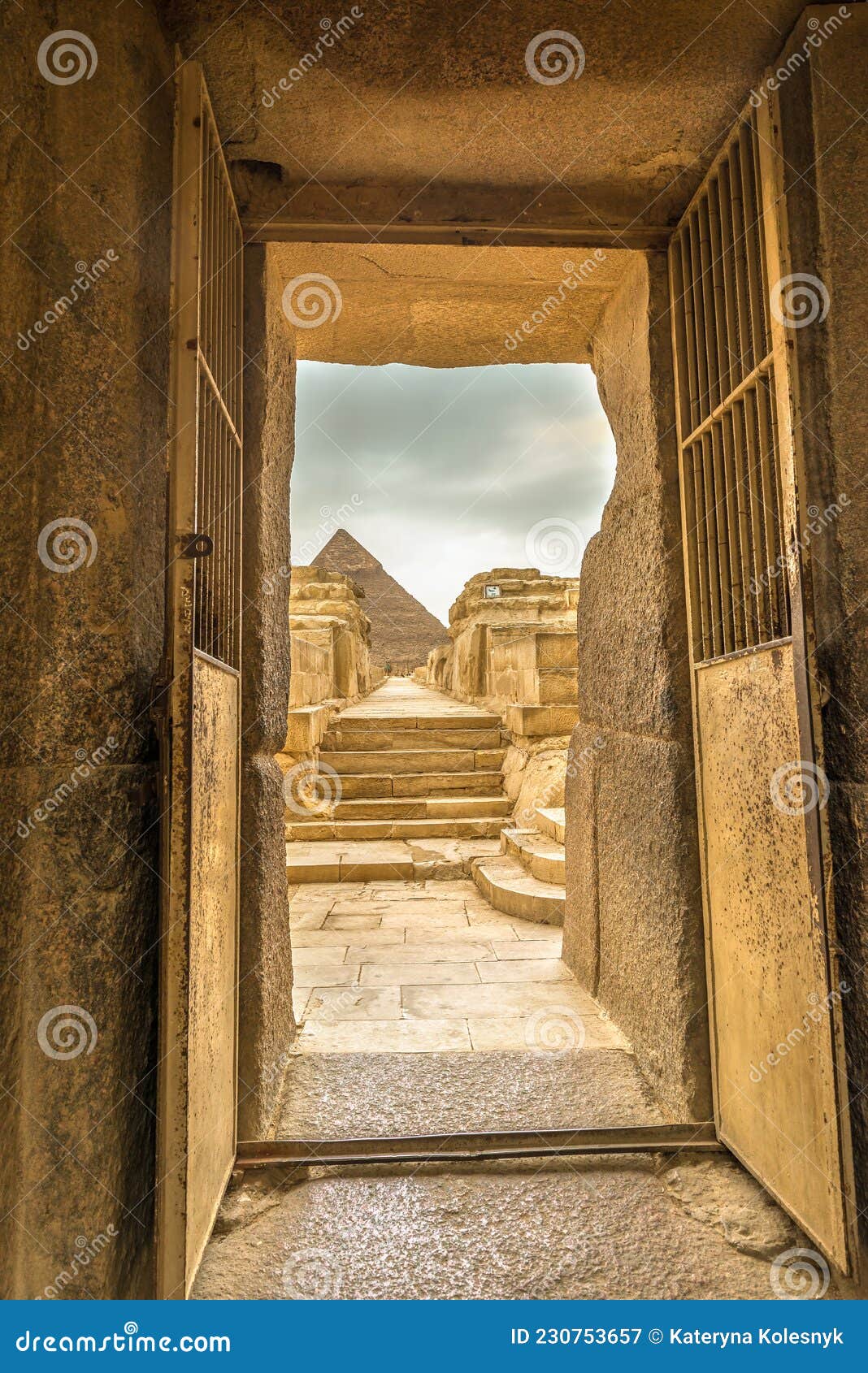 Door to pyramids stock image. Image of egyptian, pyramid - 230753657