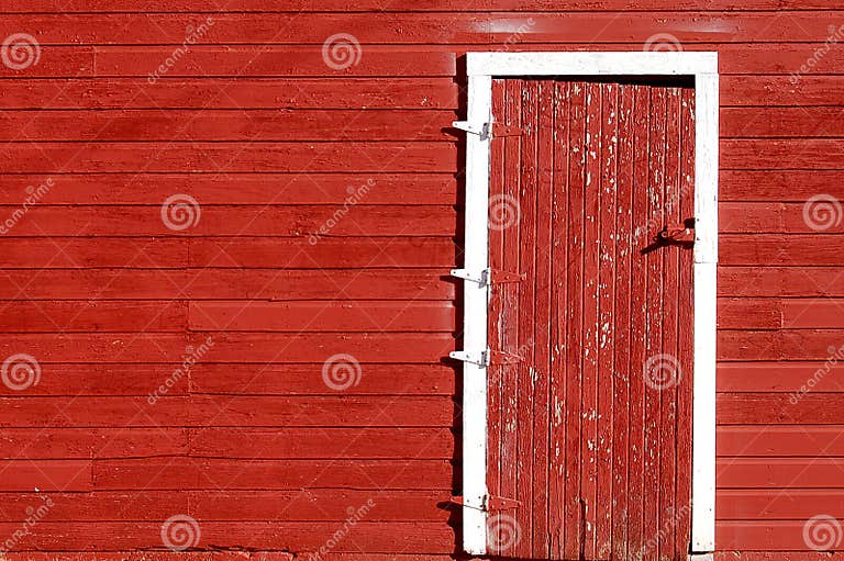 Door to Red Barn stock photo. Image of barn, ranch, wooden - 4056608