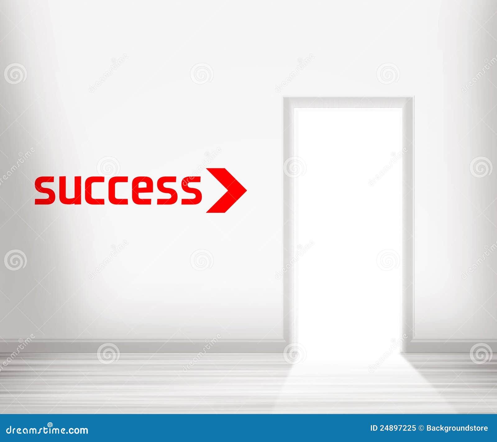 Door to Success stock illustration. Illustration of door - 24897225