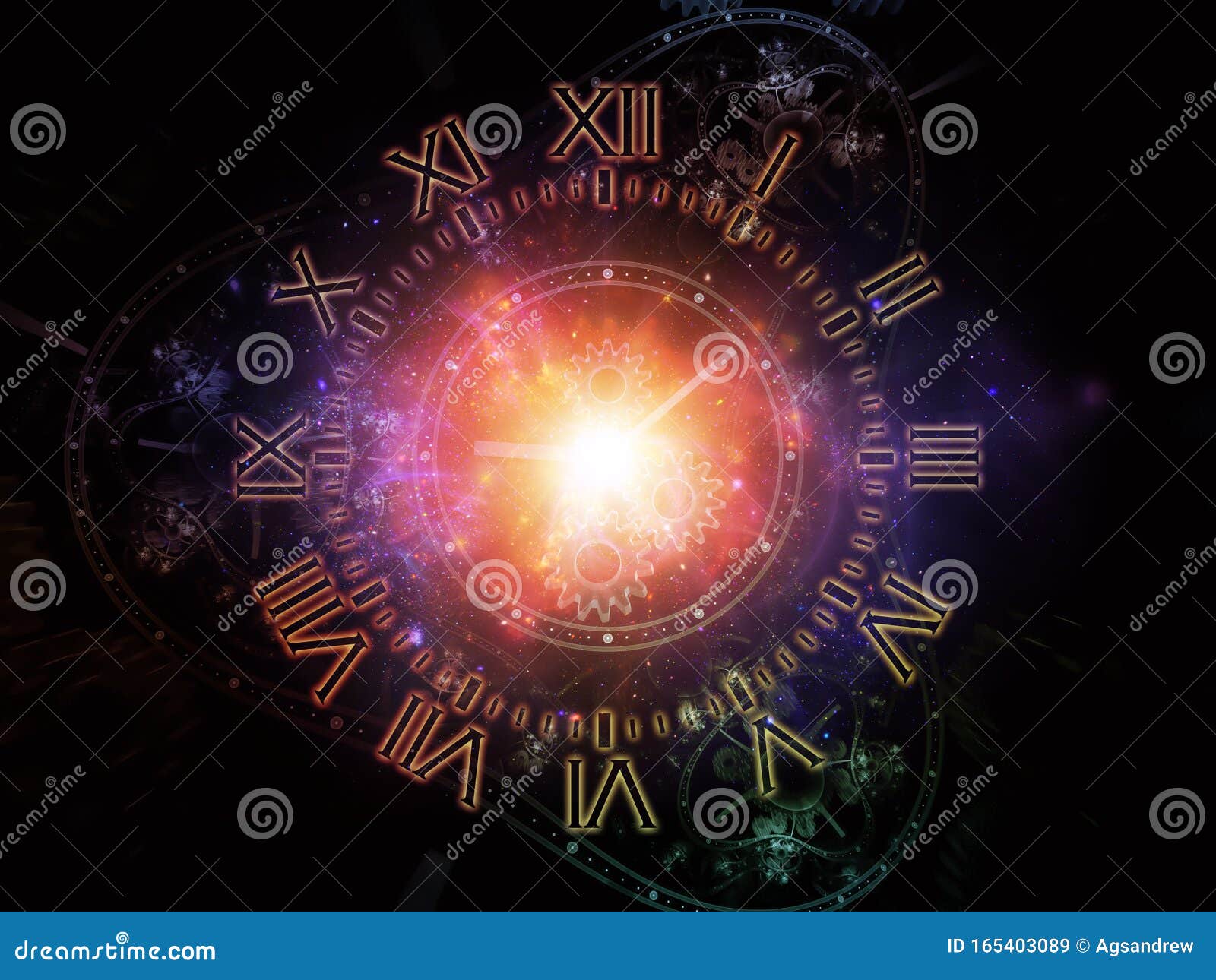 Door to Temporal Realm stock illustration. Illustration of theory ...
