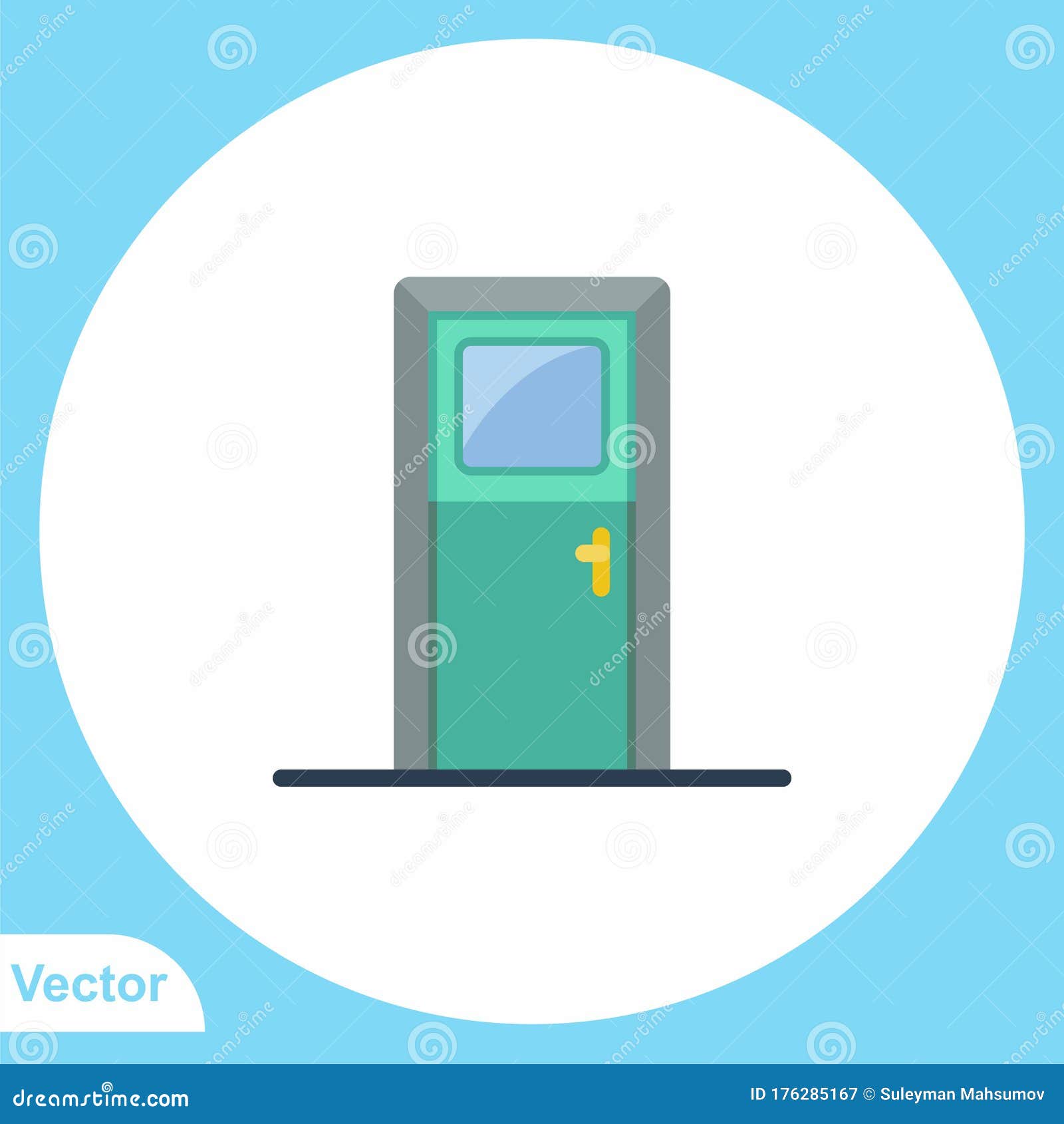 Door Vector Icon Sign Symbol Stock Vector - Illustration of design ...