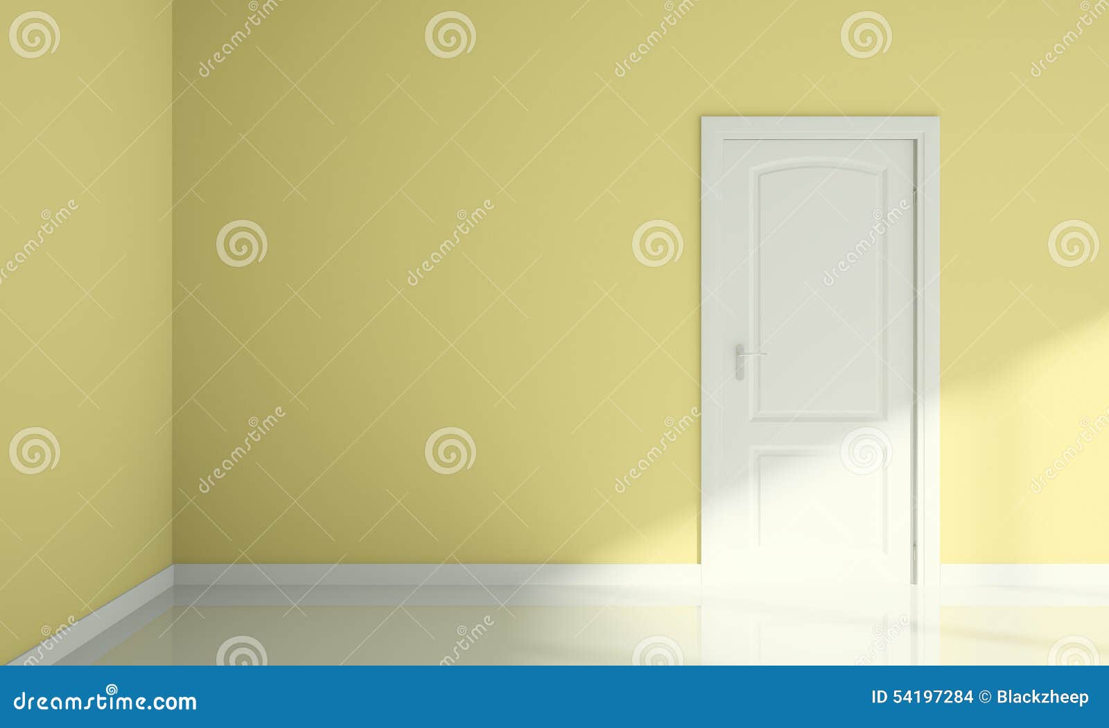 Wall Corner Tilted Geometric Shape Two Circle Abstract Minimal White ...