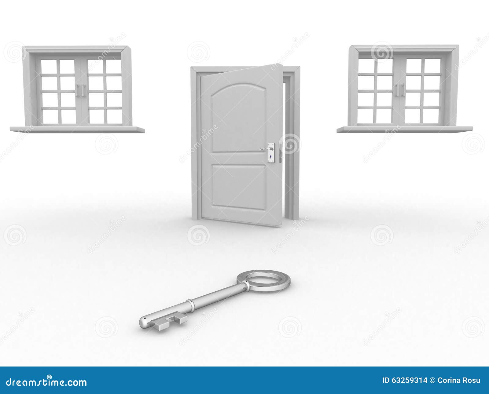Door and windows stock illustration. Illustration of building - 63259314
