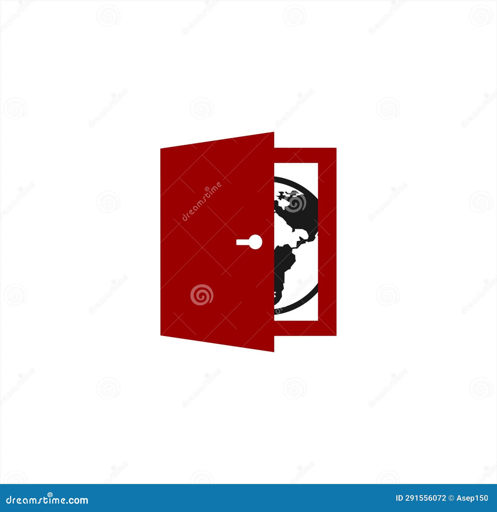 The Door of World Knowledge Logo and Vector Icon Stock Vector ...