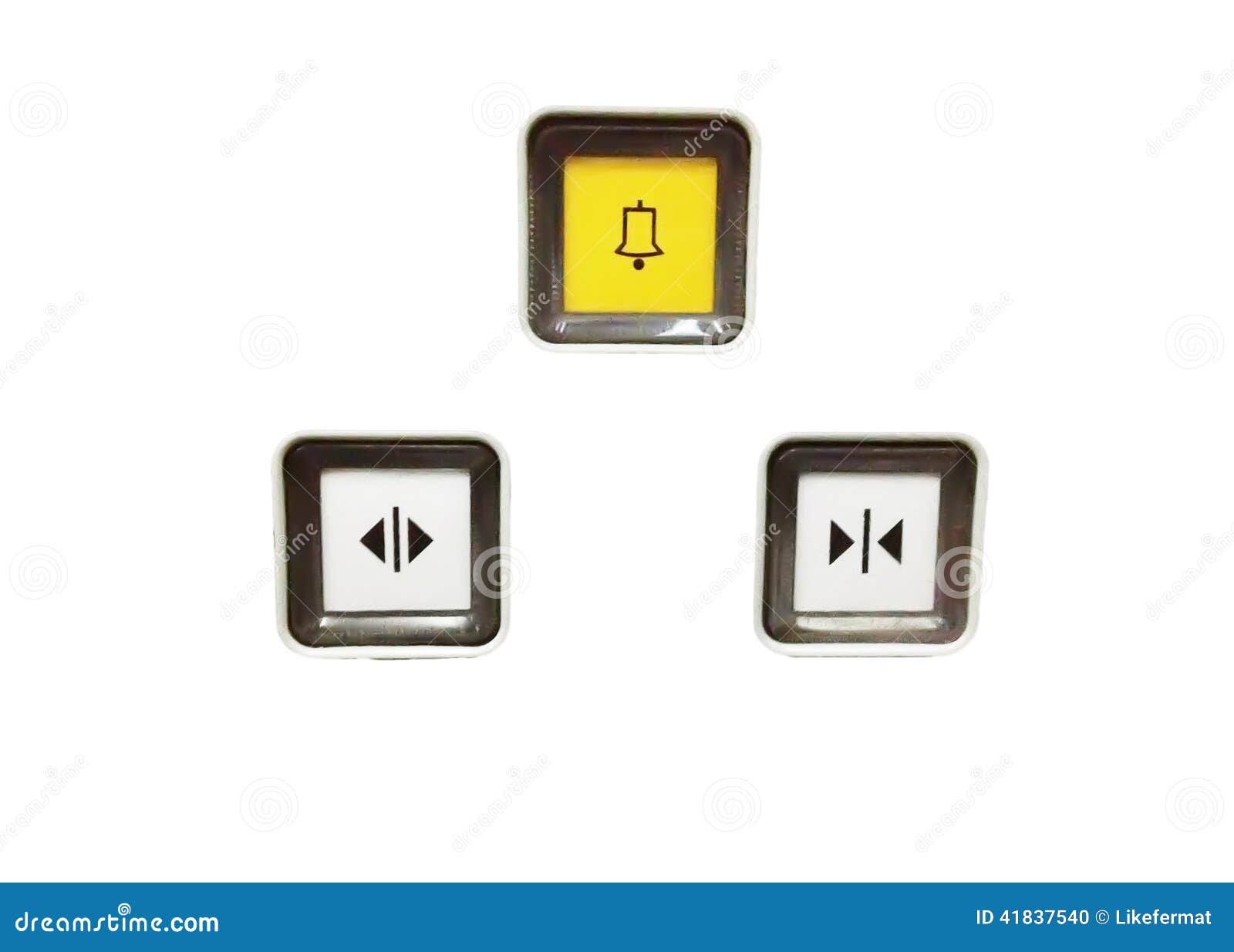 Doorbell & Open Button & Close Button Stock Photo - Image of business ...