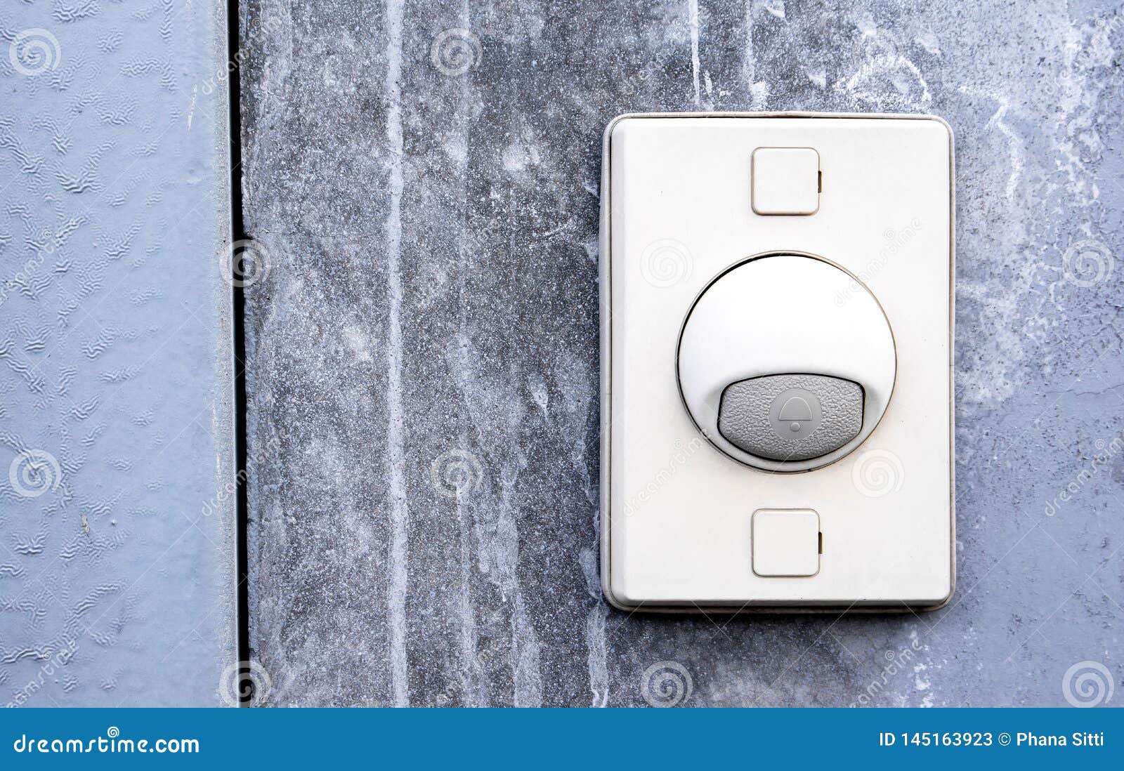Doorbell Ring Button on the Wall Stock Image - Image of building, call ...