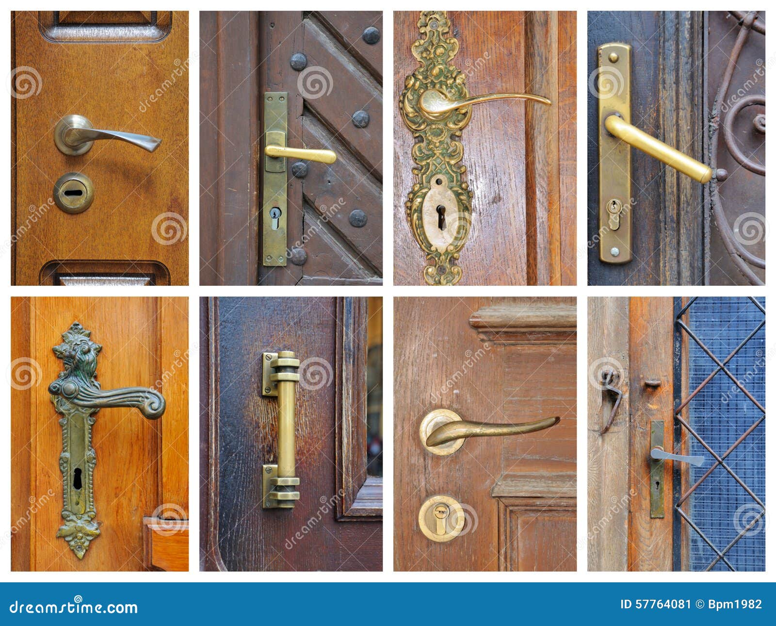 Doorhandle collage stock image. Image of ancient, locksmith - 57764081