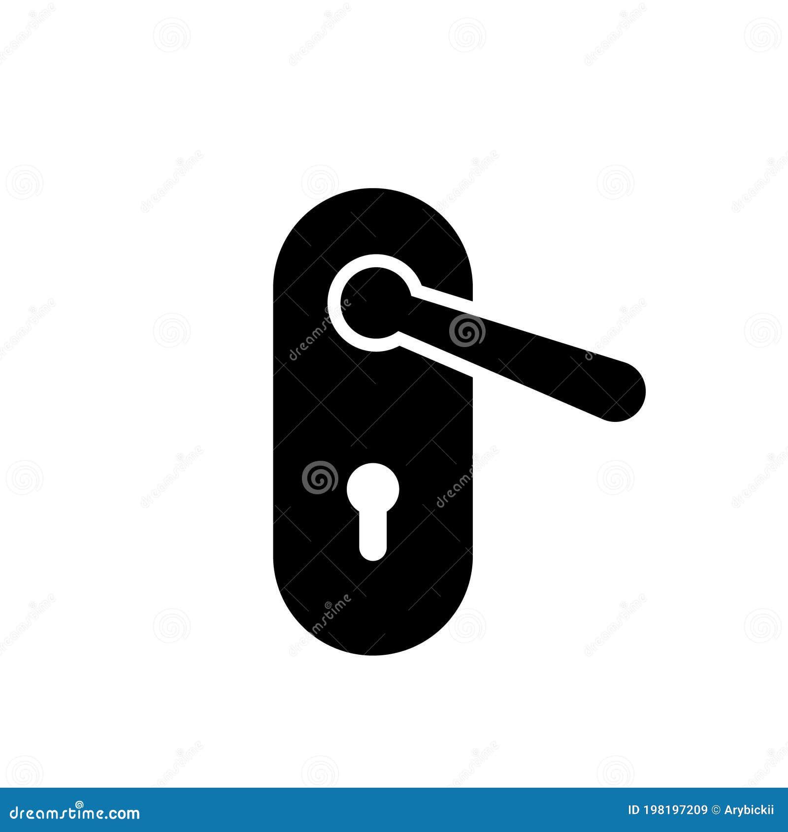 Doorknob Icon Vector From Futuristic Technology Concept. Thin Line ...