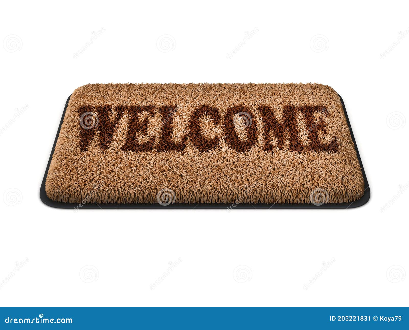 Doormat Isolated on White Background Stock Image - Image of homecoming ...
