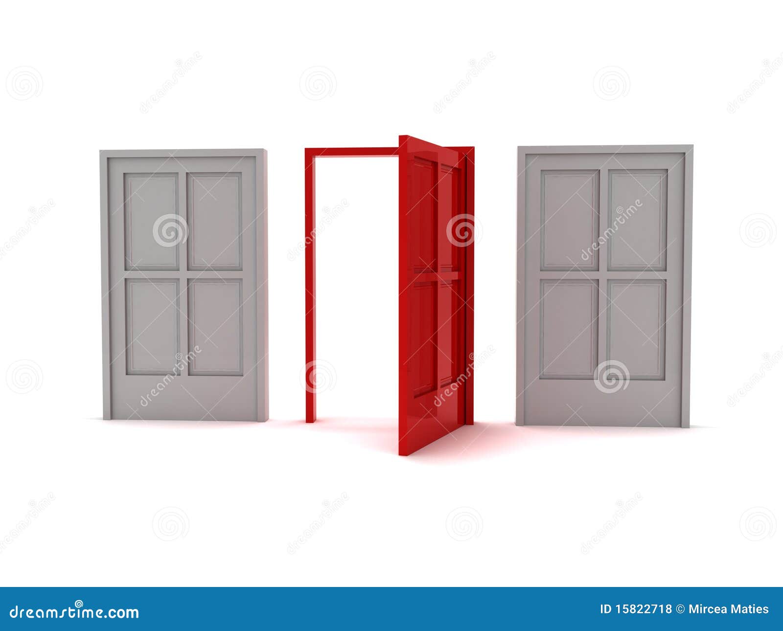 Doors stock illustration. Illustration of metaphor, freedom - 15822718