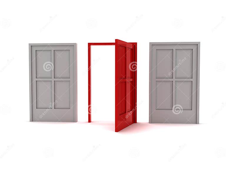 Doors stock illustration. Illustration of metaphor, freedom - 15822718