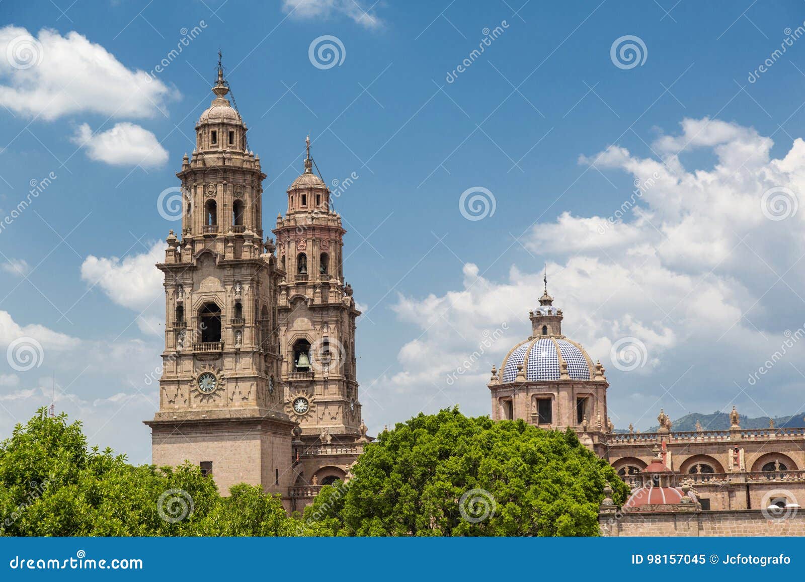 Doors of Colonial Temple Morelia Stock Image - Image of morelia ...