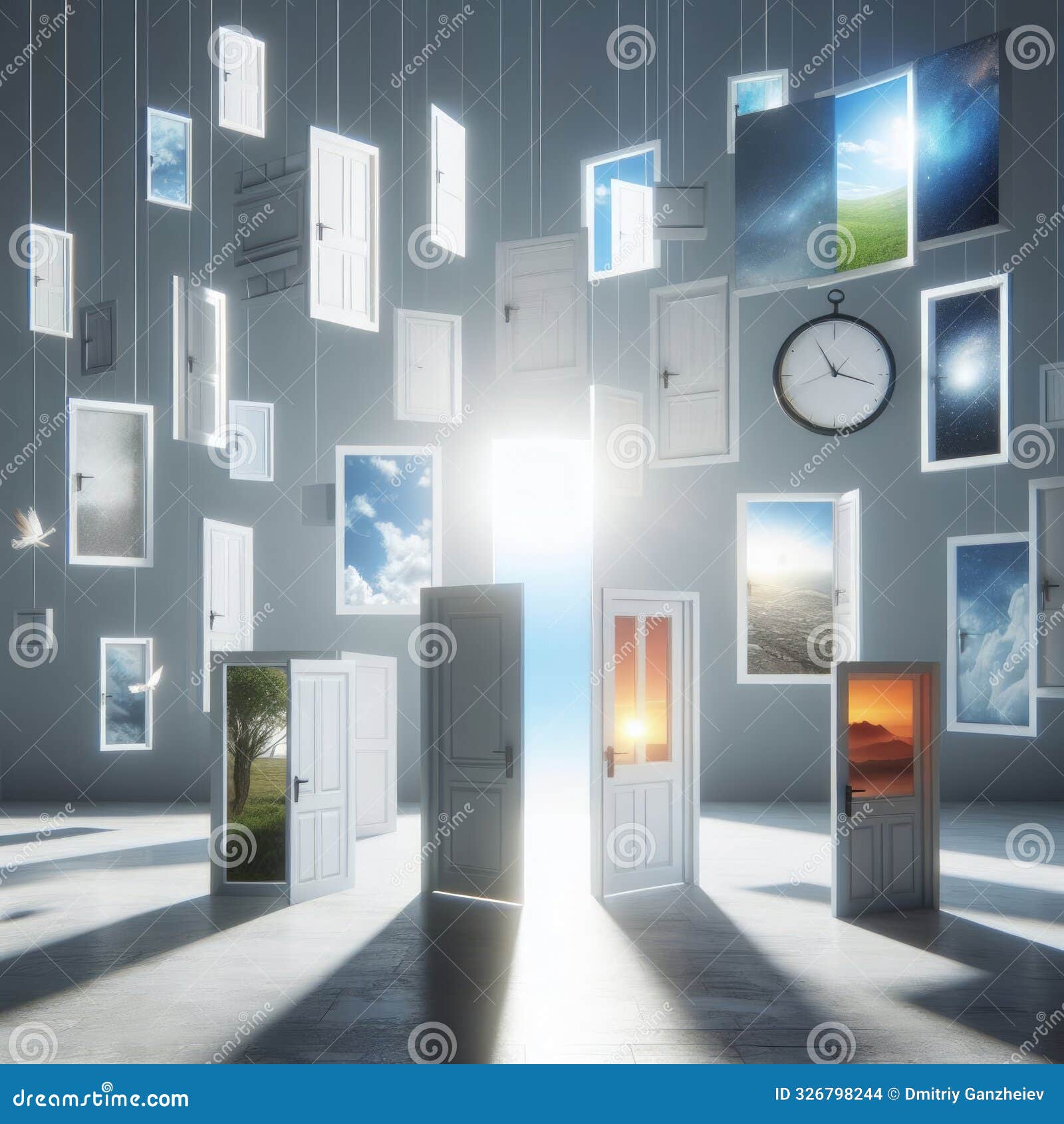 Multiverse Doorway stock photo. Image of entrance, freedom - 326798244