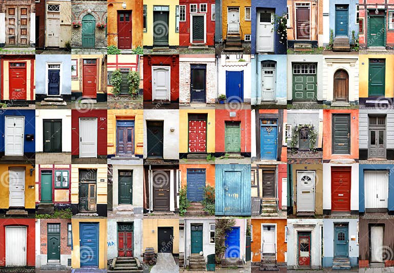 Doors - Helsingor, Denmark stock image. Image of opening - 60793