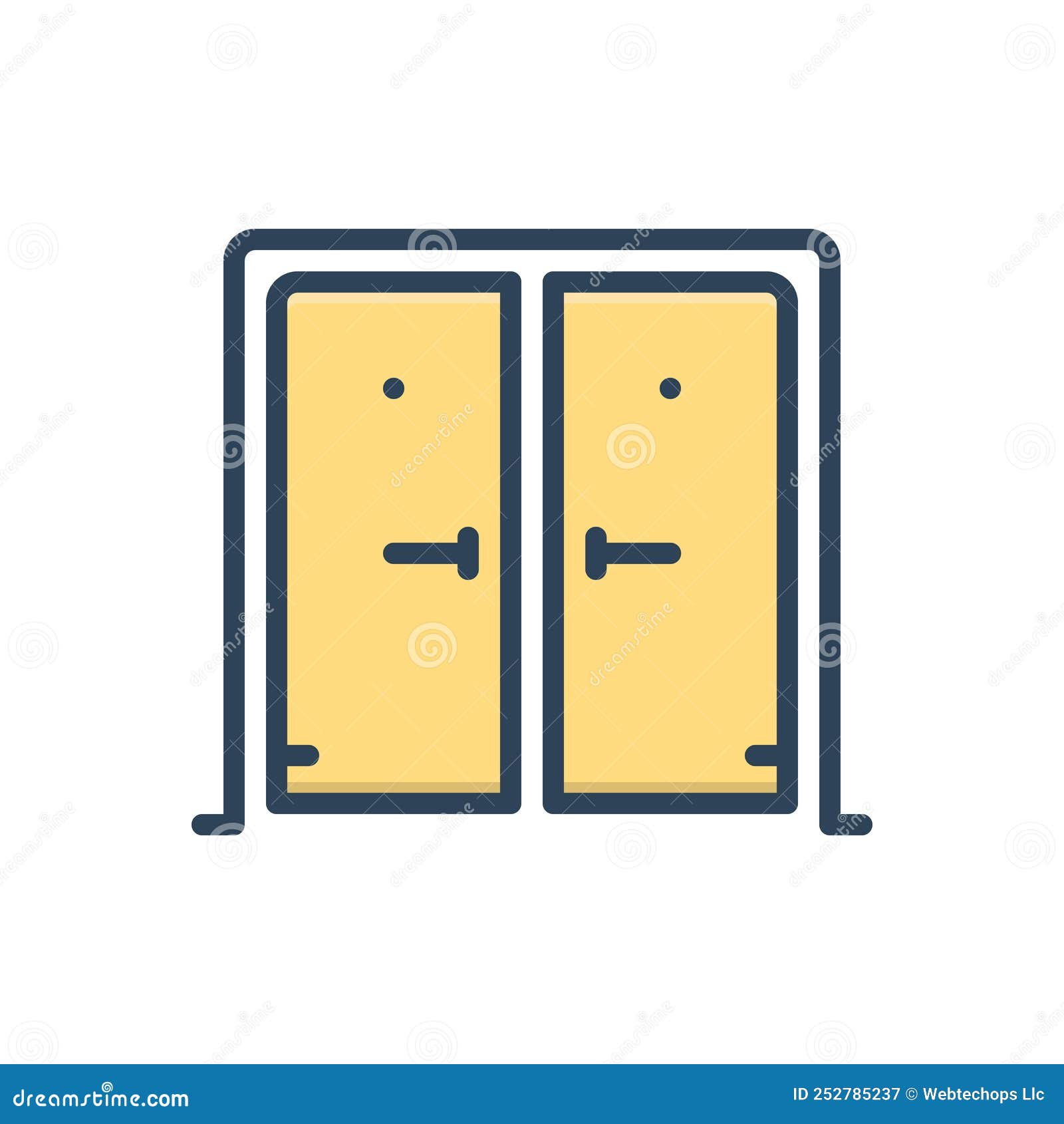 Color Illustration Icon for Doors, Gate and Doorway Stock Vector ...