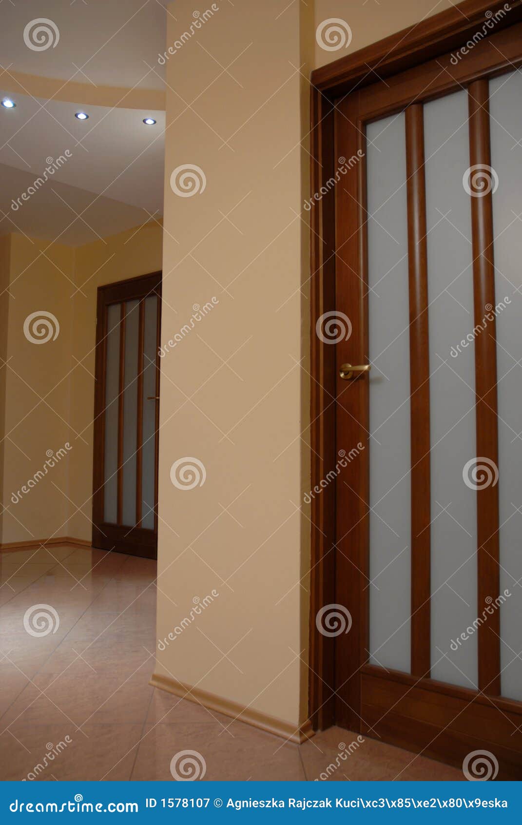 Doors in room stock image. Image of doors, home, wood - 1578107