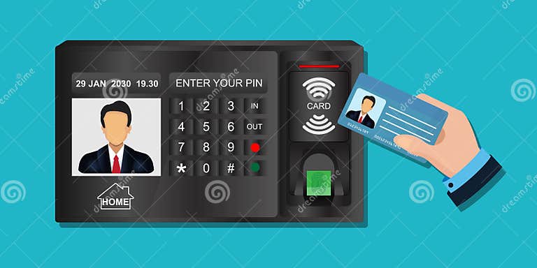 Doors security smart stock vector. Illustration of electronic - 327159896