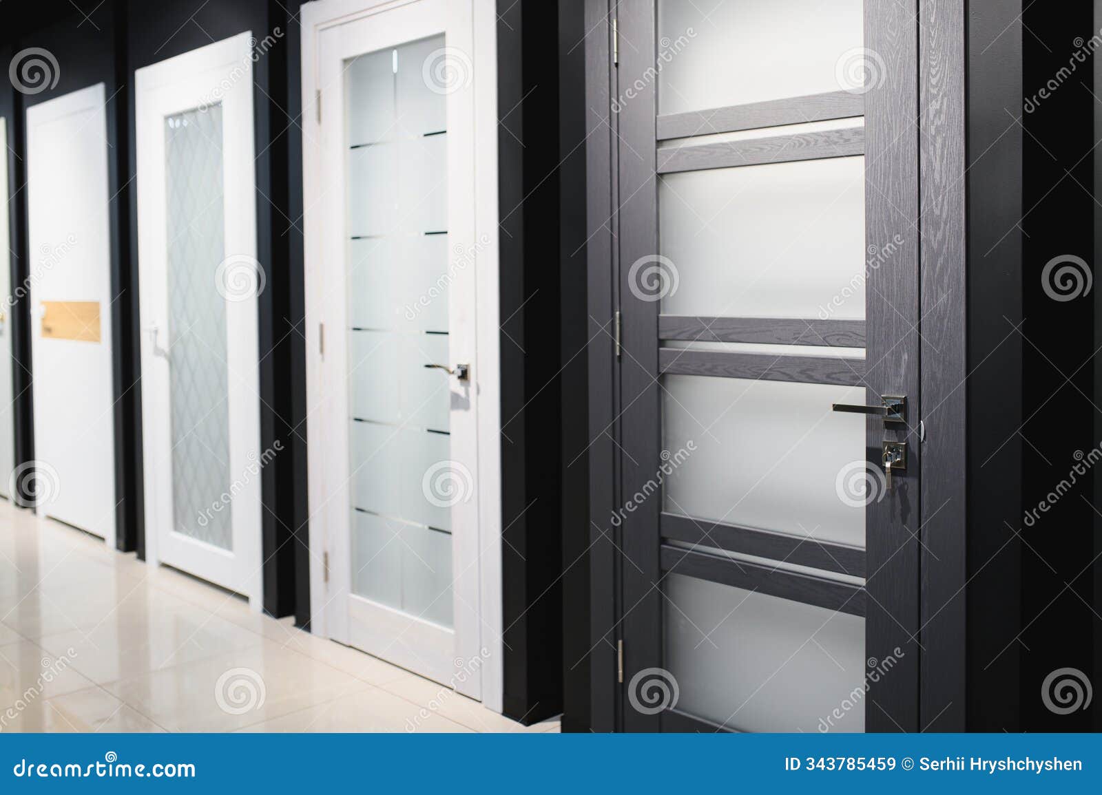 Doors are Sold at a Hardware Store Stock Image - Image of building ...