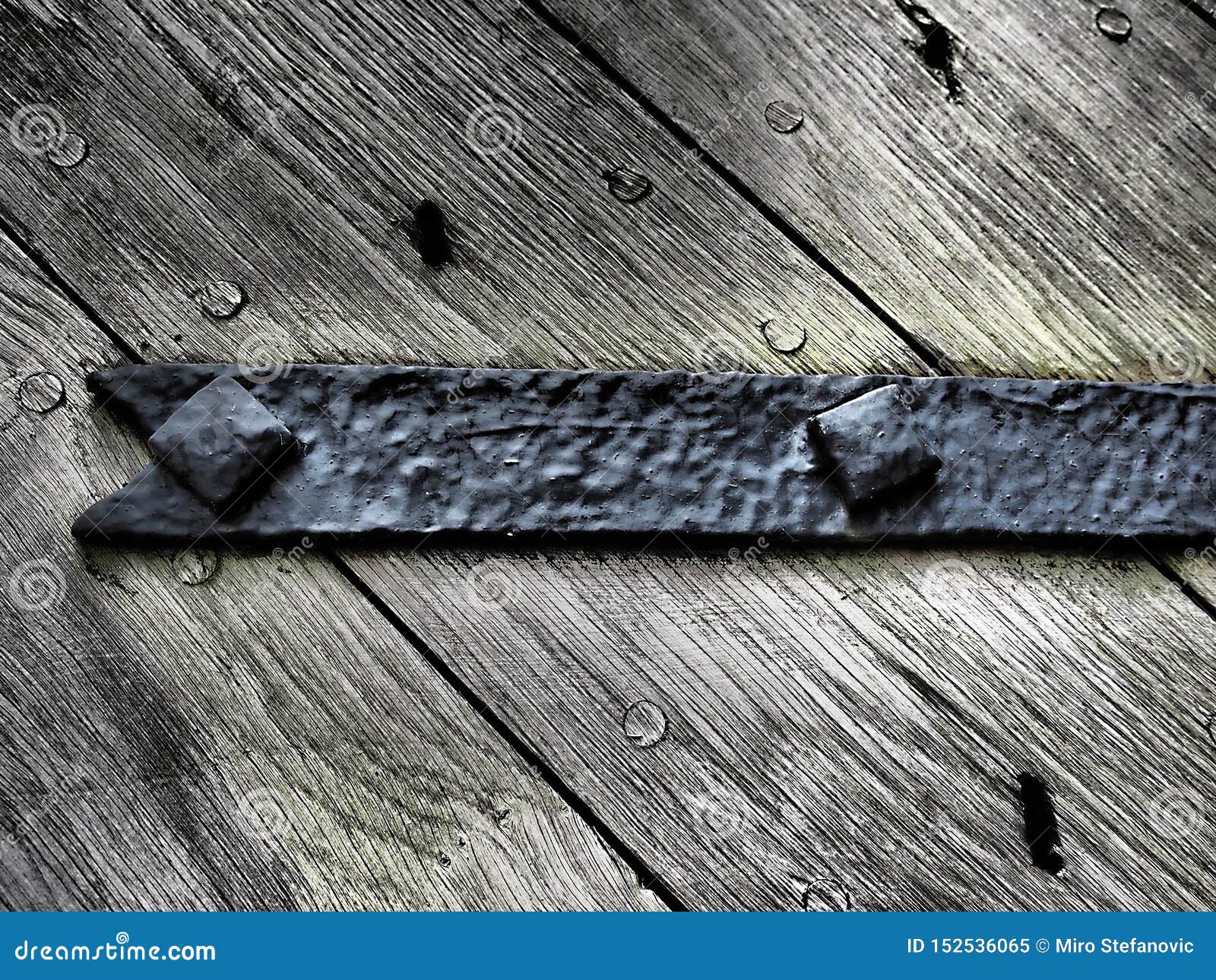 The Doors To Historic Castle-detail Forging on Door Rusty Stock Image ...