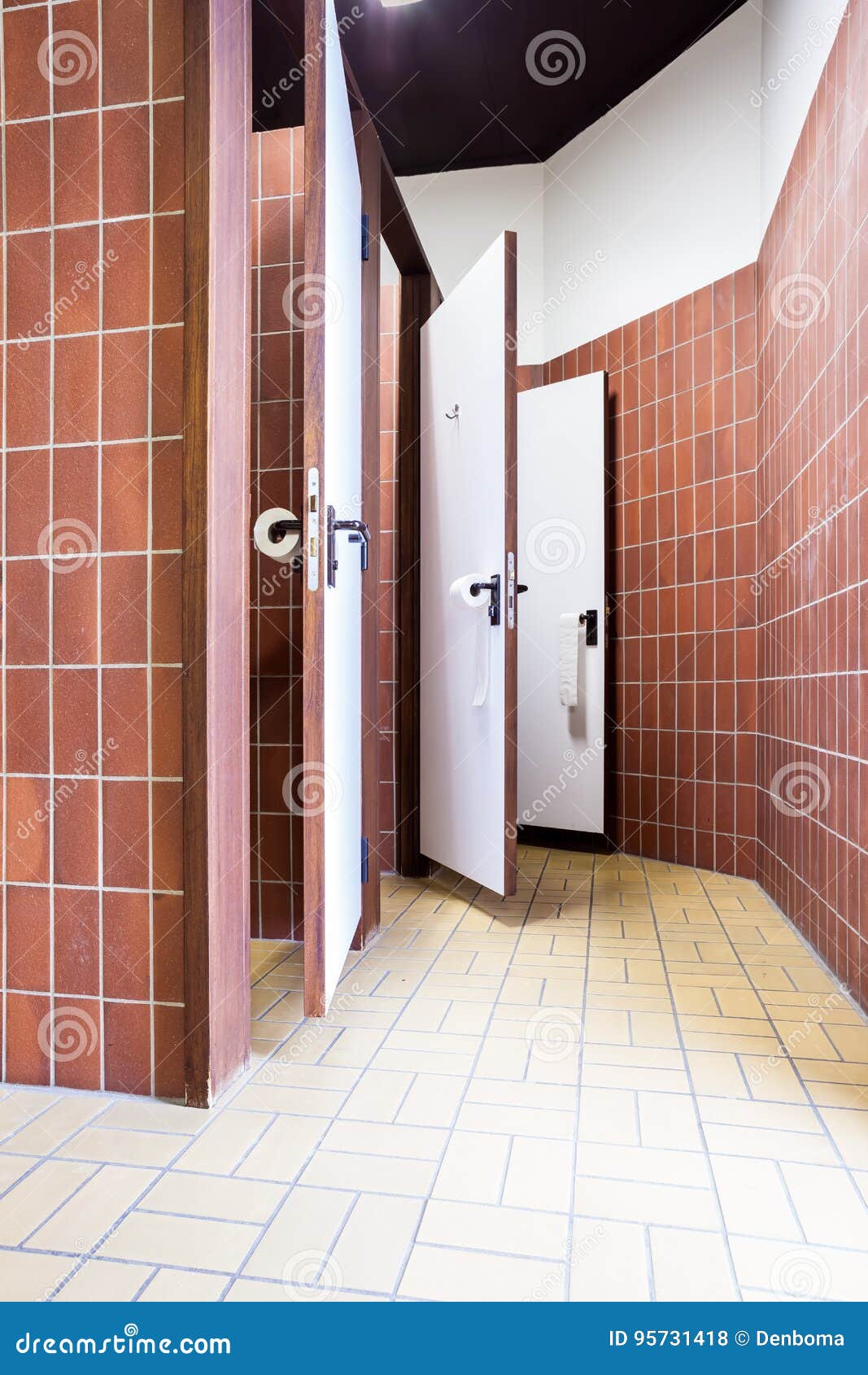 Doors from toilets stock photo. Image of restroom, washroom - 95731418