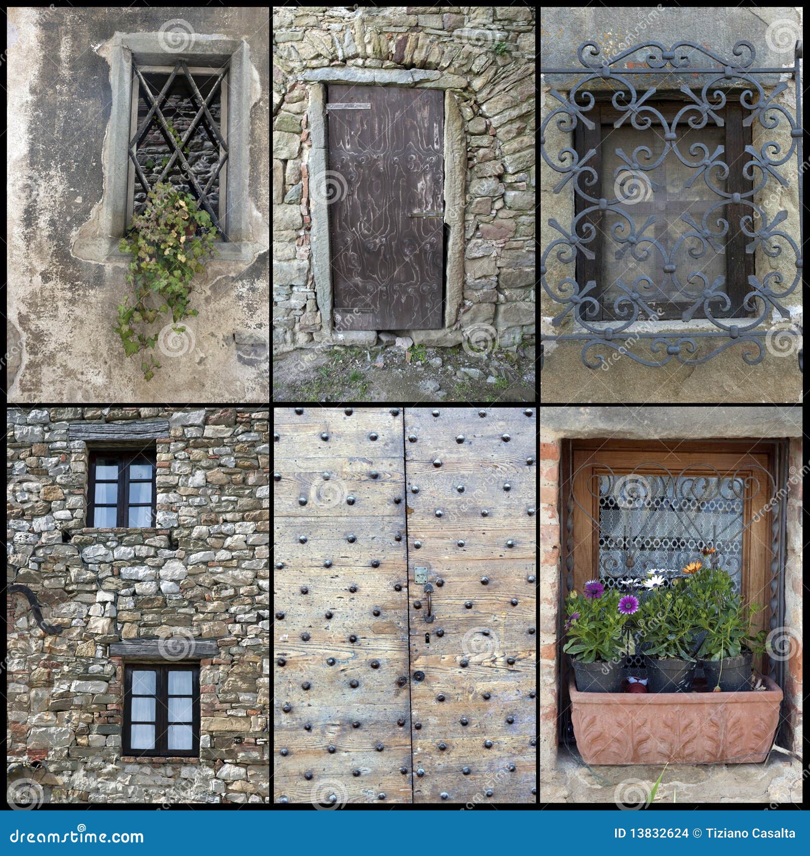 Doors windows collage stock photo. Image of glass, windows - 13832624