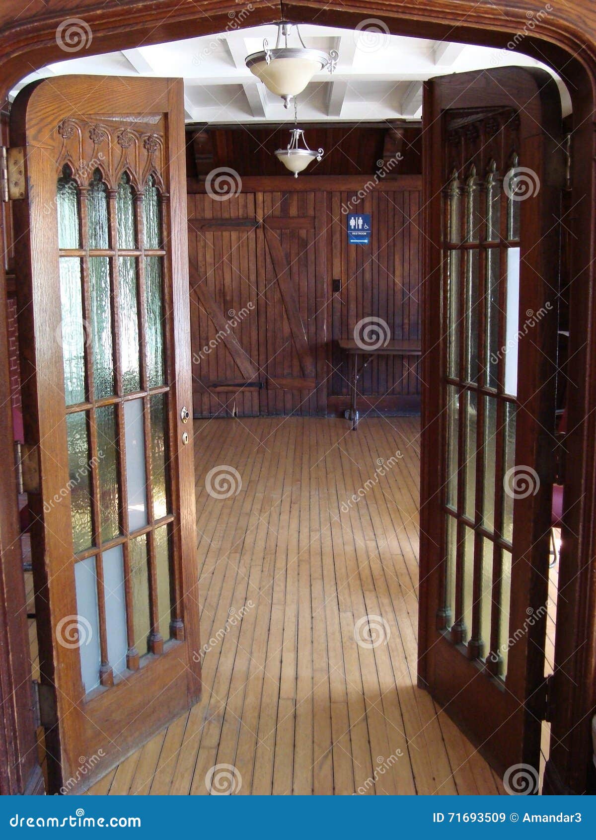Doorway stock image. Image of indoors, wood, glass, building - 71693509