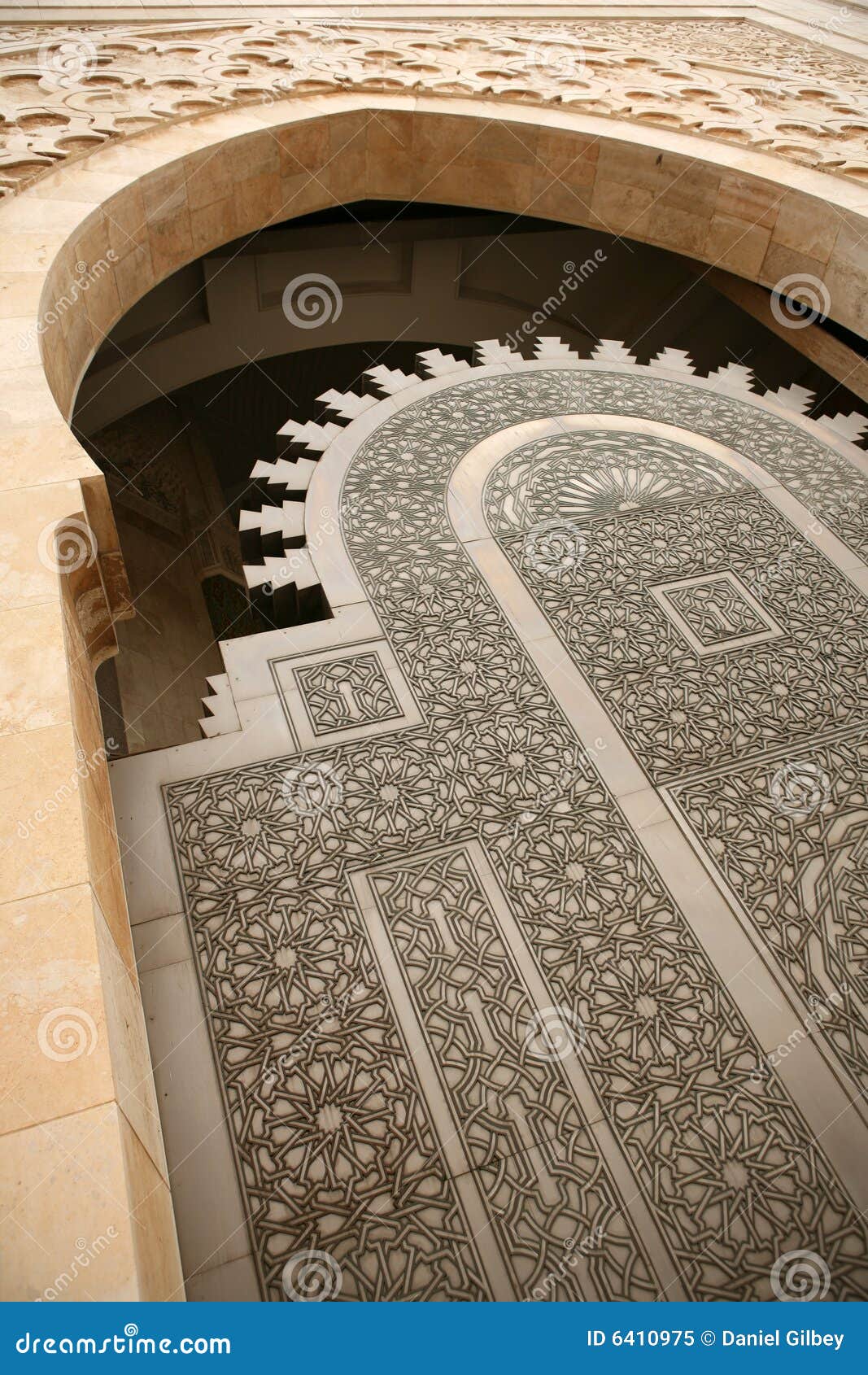Doorway at the Hassan II Mosque Stock Image - Image of access, gate ...