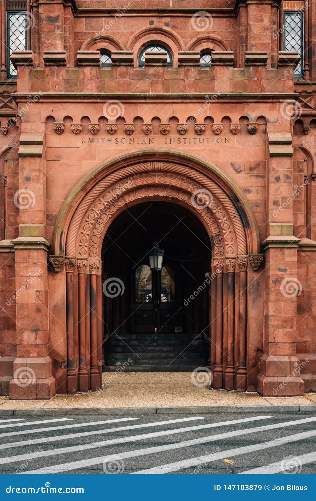 The Doorway of the Smithsonian Castle, in Washington, DC Editorial ...