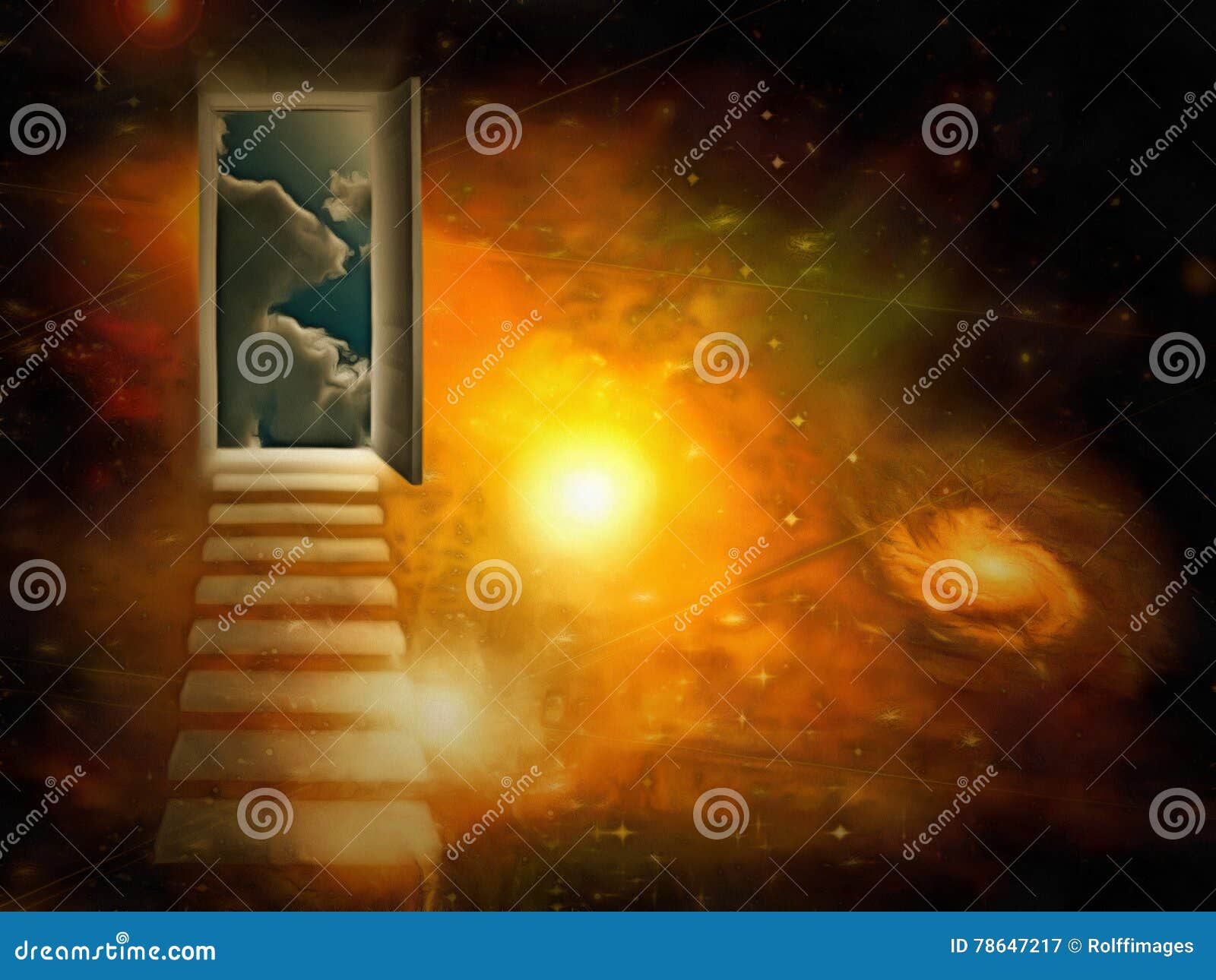 Infinity Doorway Illustration Royalty-Free Cartoon | CartoonDealer.com ...