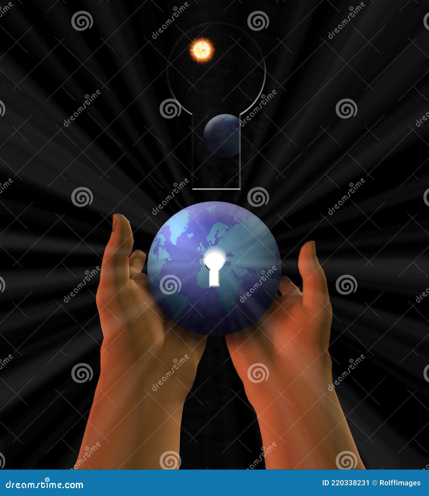 Doorway to Another World stock illustration. Illustration of world ...