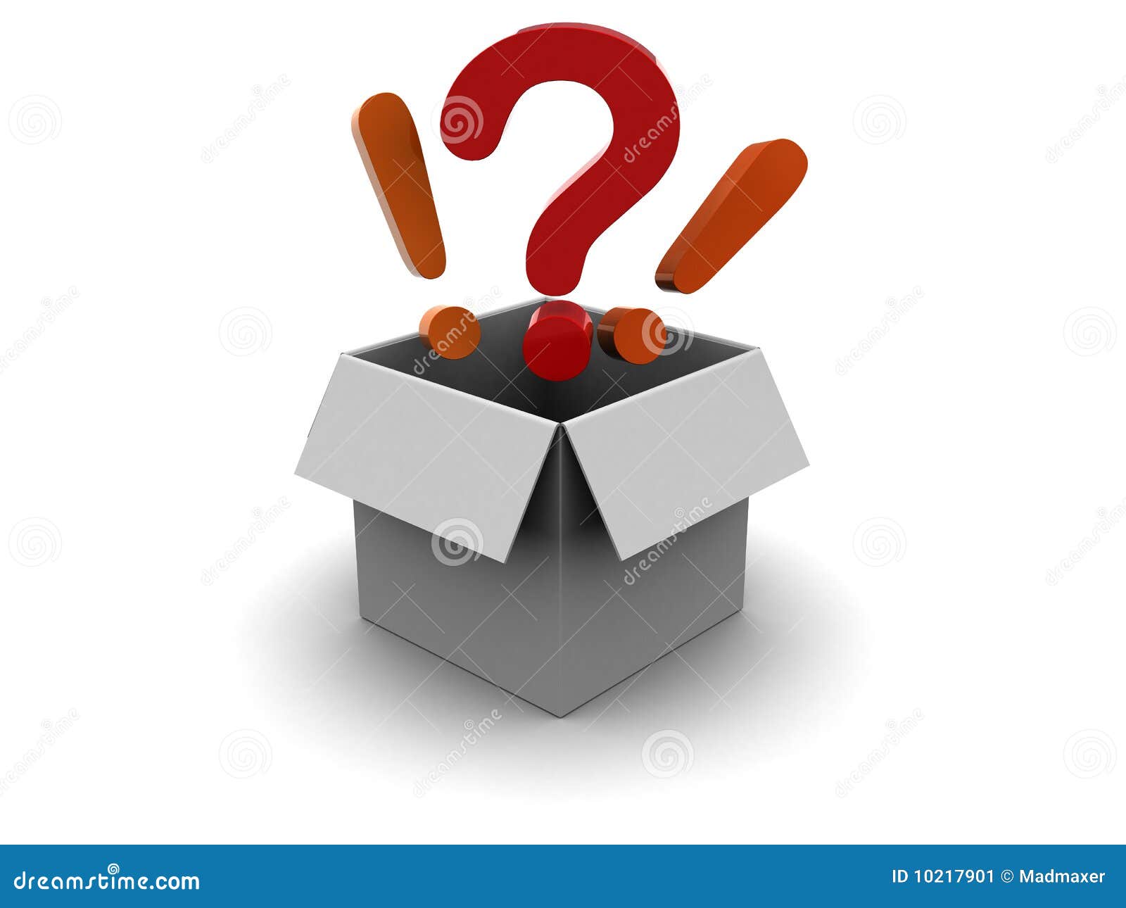 Doos met verrassing stock illustratie. Illustration of vracht - 10217901