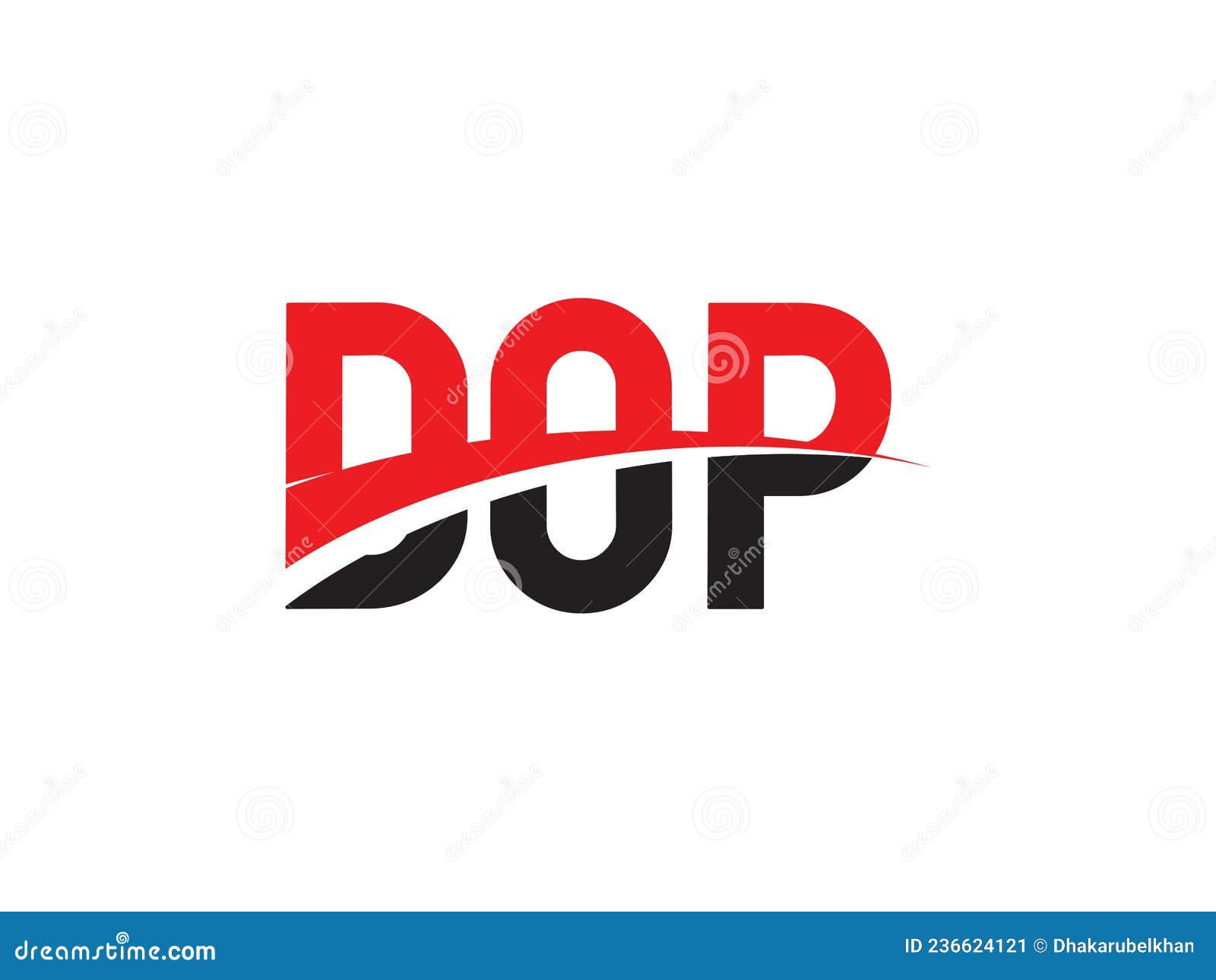 DOP Letter Initial Logo Design Vector Illustration Stock Vector ...
