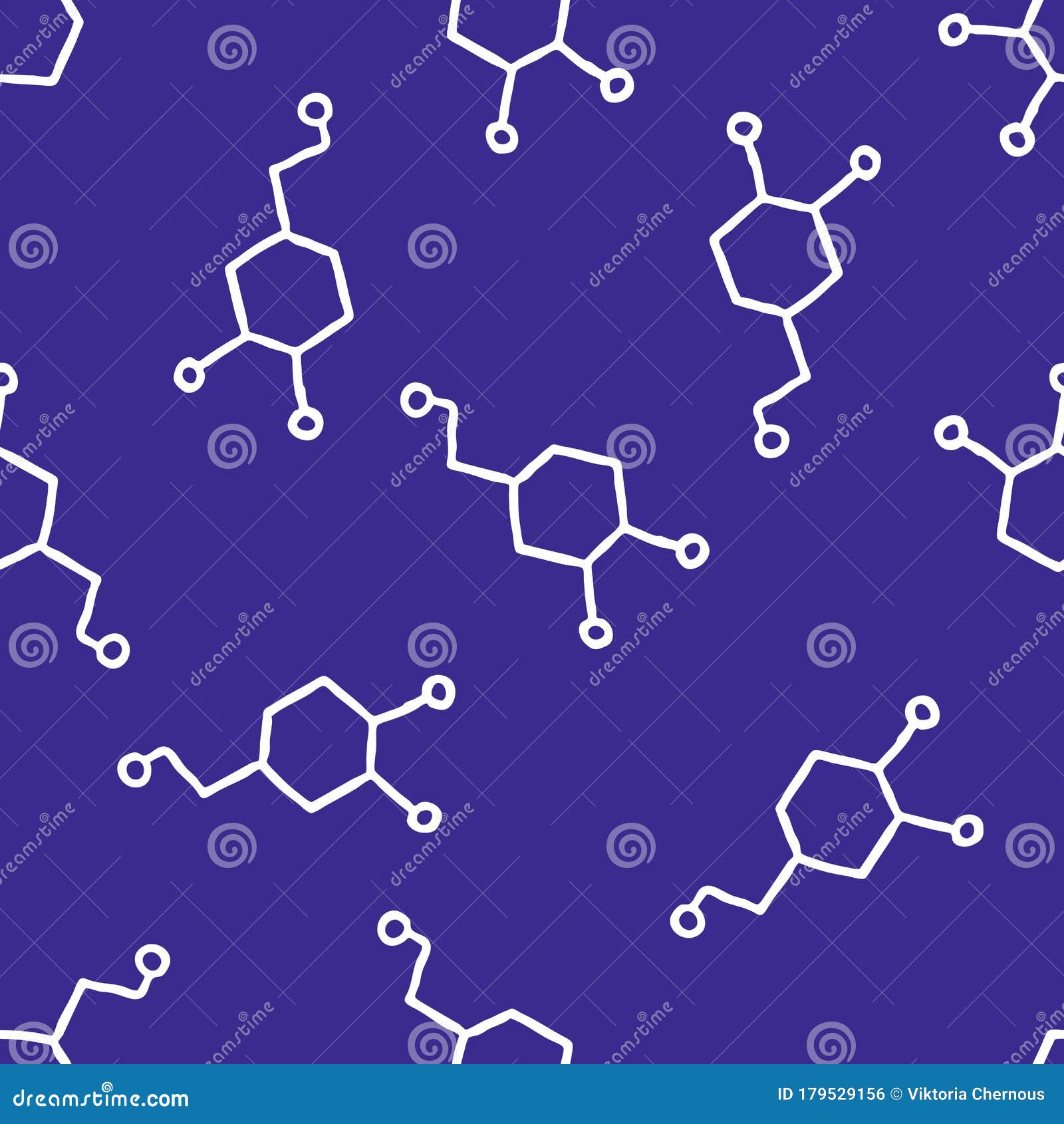 Dopamine Seamless Doodle Pattern Stock Illustration - Illustration of ...