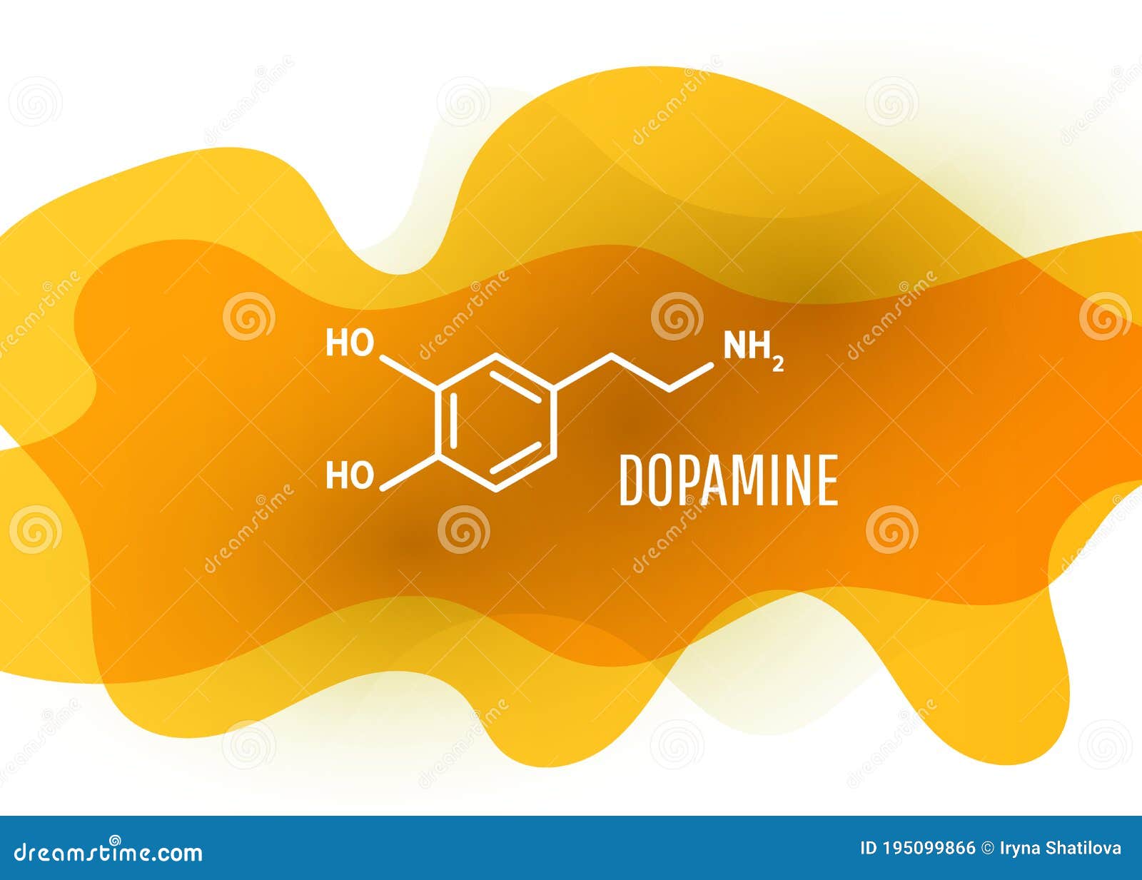 Dopamine Structural Chemical Formula Vector Stock Illustration ...