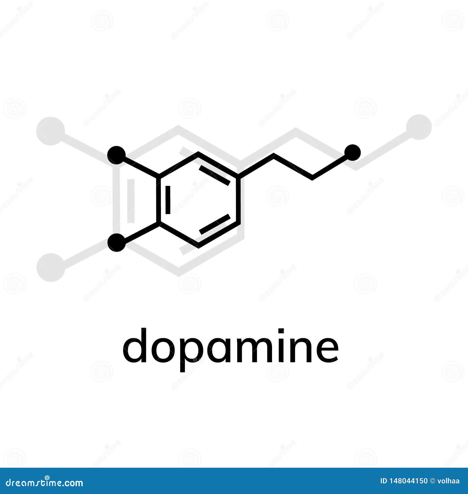 Dopamine Vector Icon with Shadow Stock Vector - Illustration of ...