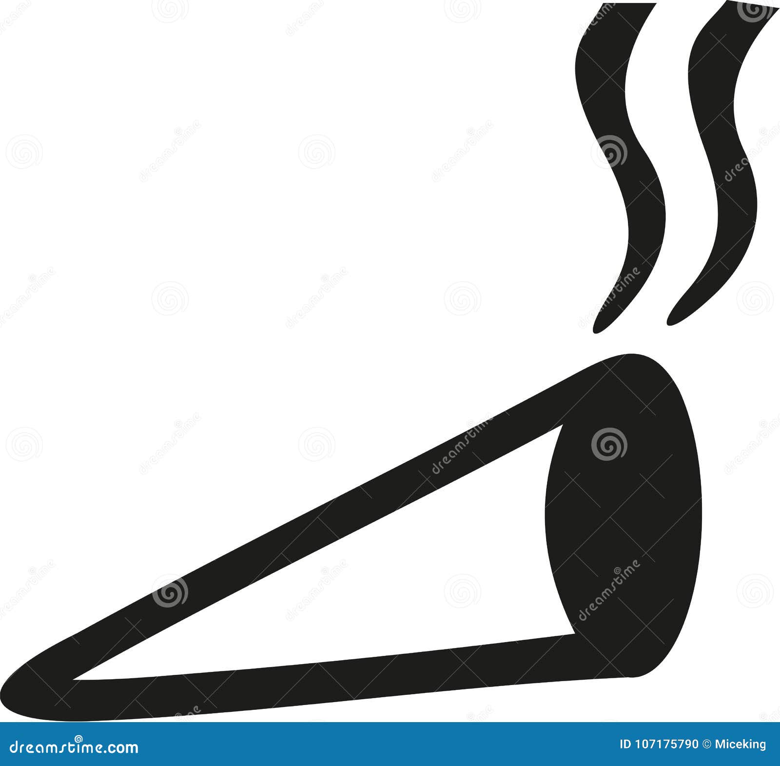 Dope joint icon stock vector. Illustration of dope, pictogram - 107175790