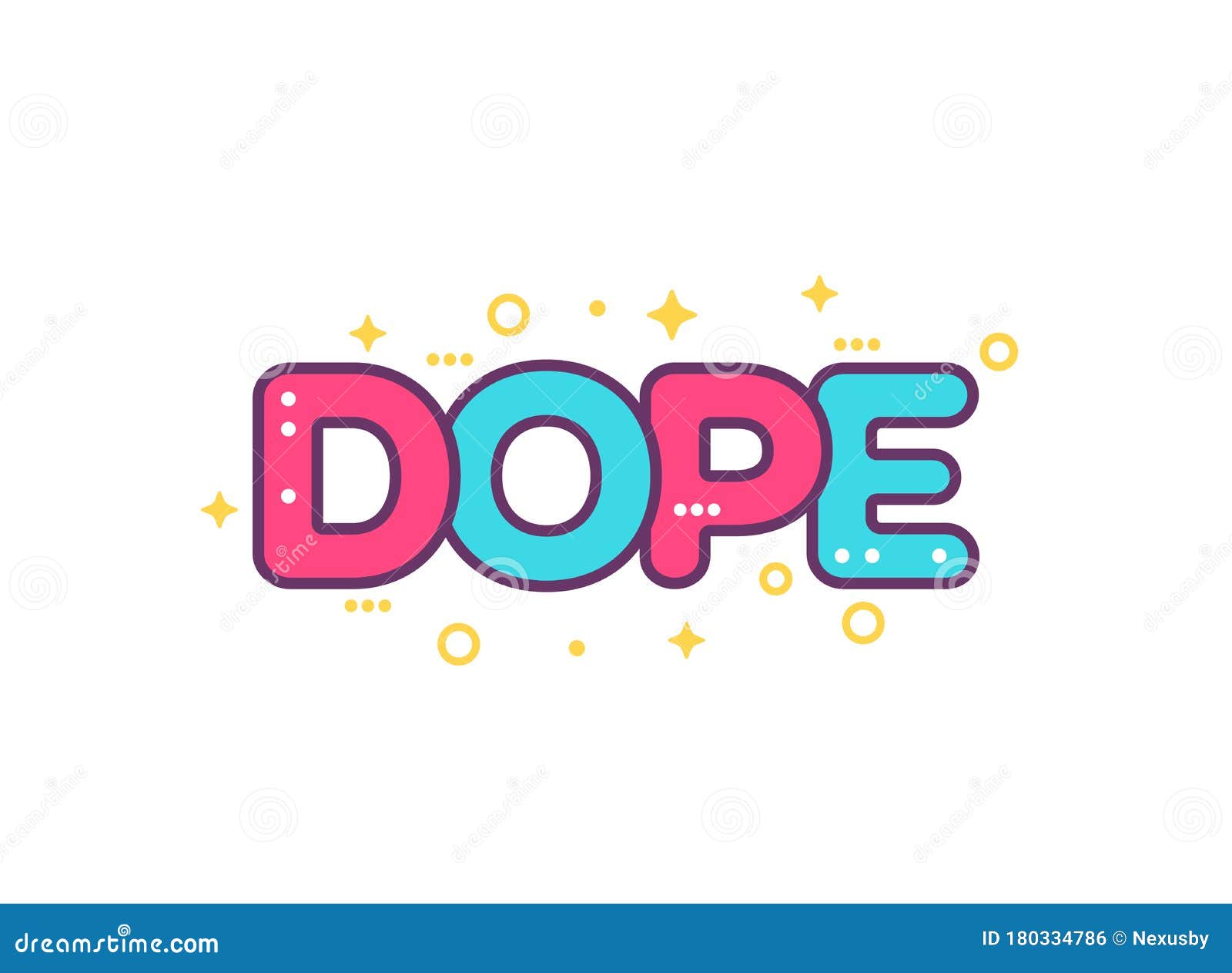 Dope vector print stock illustration. Illustration of design - 180334786