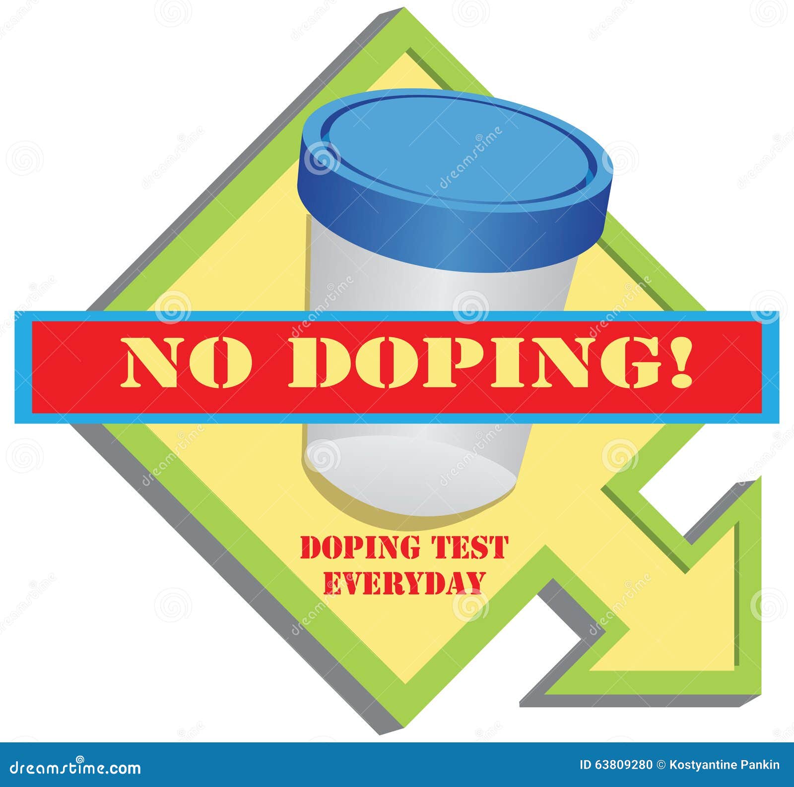 Doping Control Laboratory stock vector. Illustration of sign - 63809280