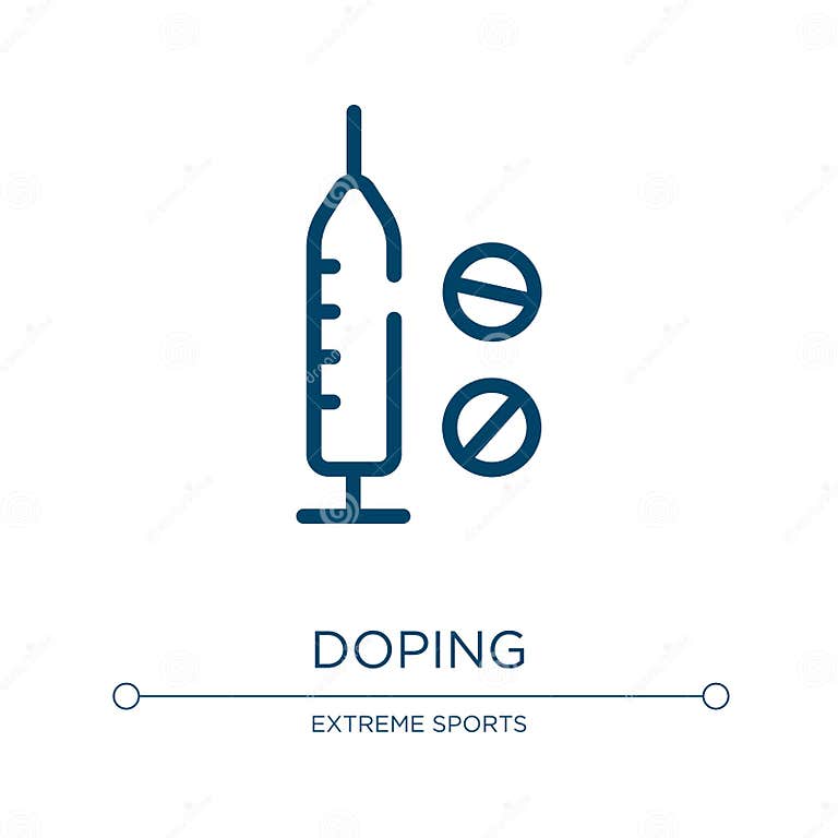 Doping Icon. Linear Vector Illustration from Sports Collection. Outline ...