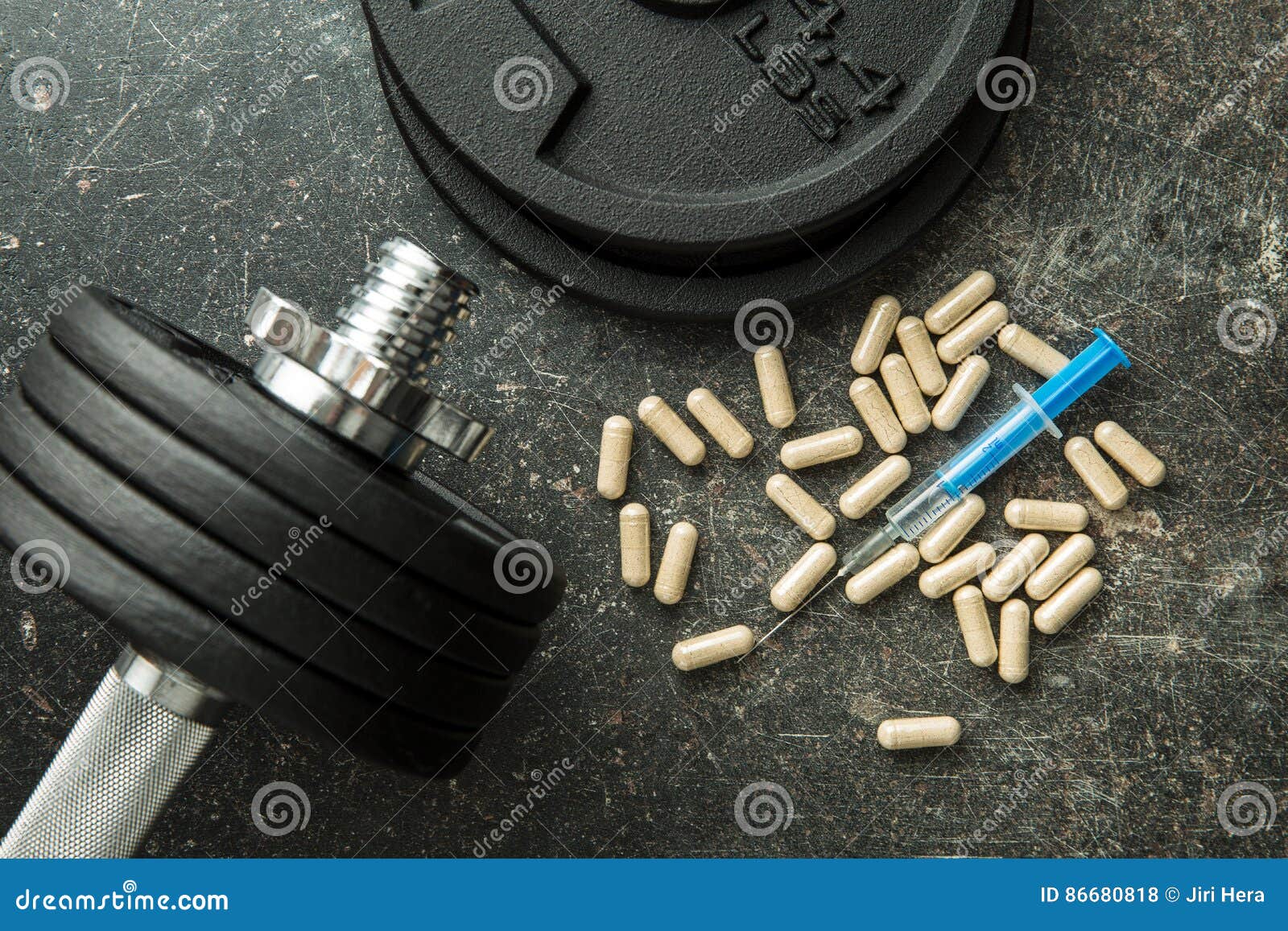 Doping In Sport Concept. Drugs And Medals On Black Background. Royalty ...