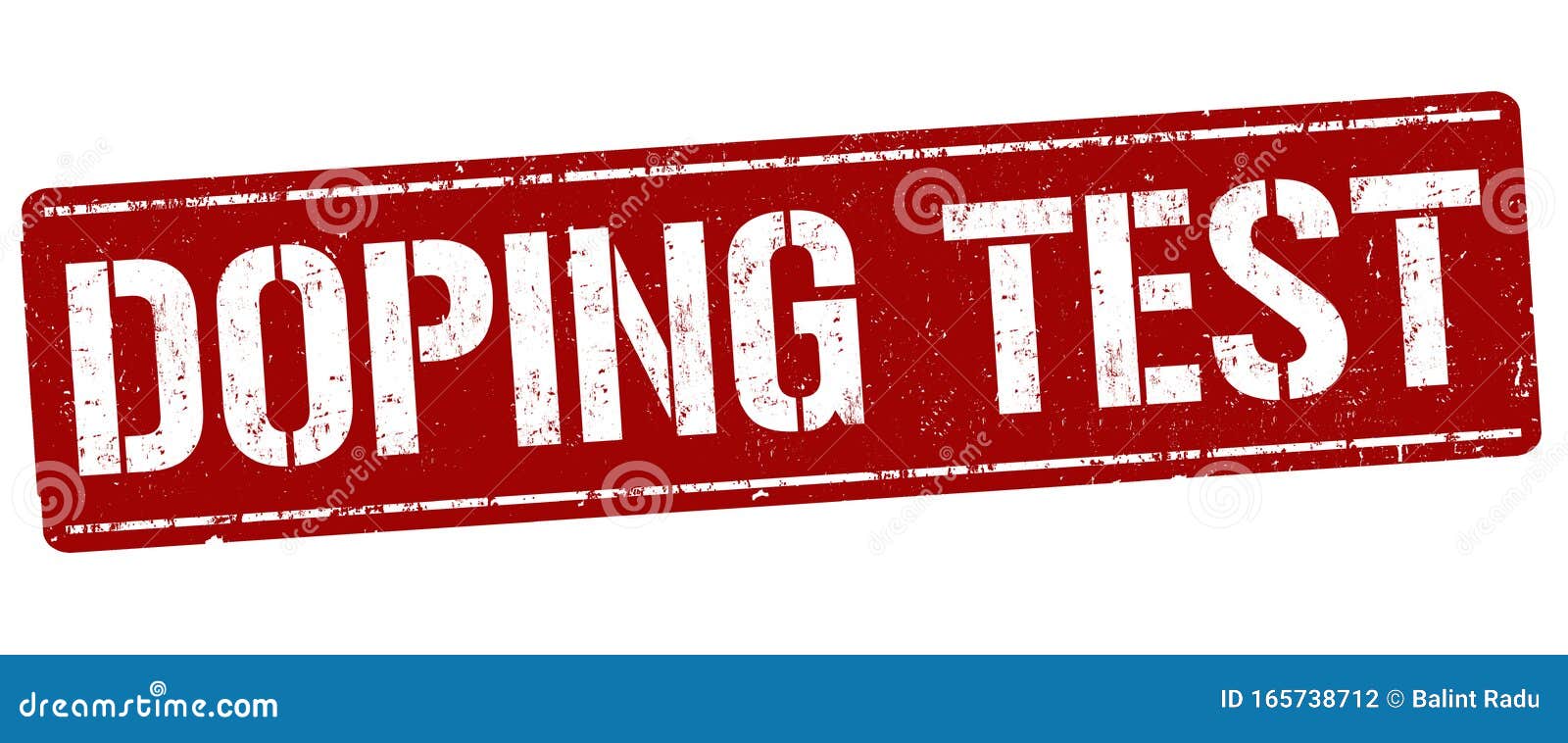 Doping Test Sticker. Cartoon Vector | CartoonDealer.com #197143609