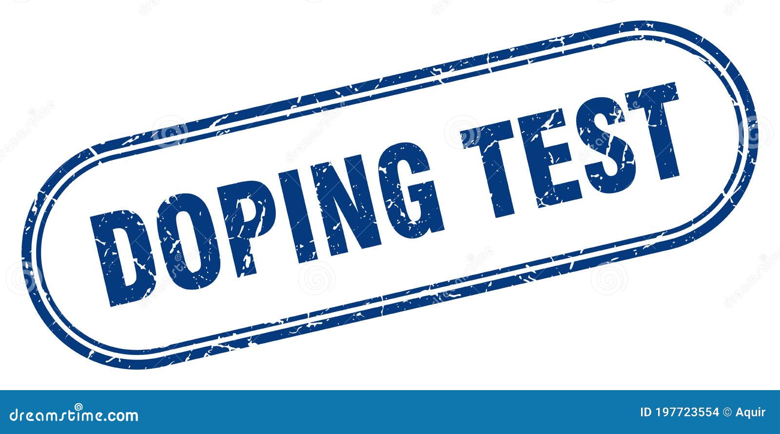 Doping test stamp stock vector. Illustration of isolated - 197723554
