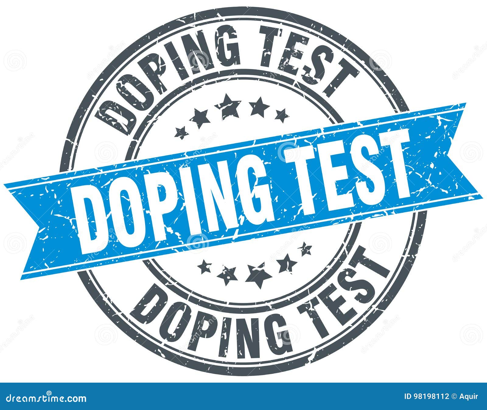 Doping Test Sticker. Cartoon Vector | CartoonDealer.com #197143609